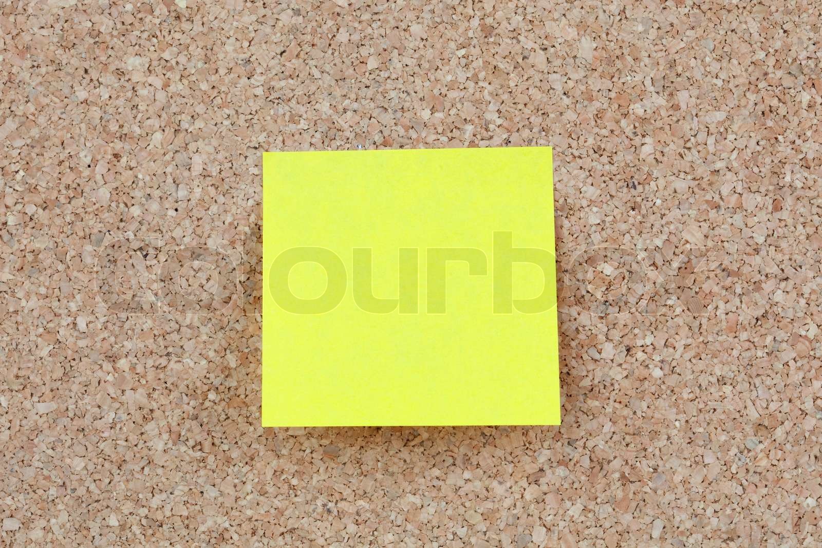 Yellow post-it | Stock image | Colourbox