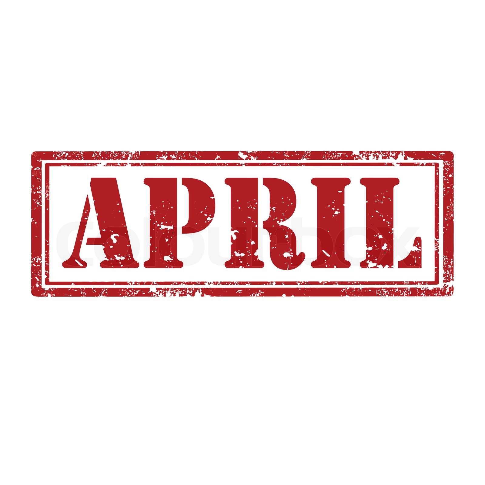 April-stamp | Stock vector | Colourbox