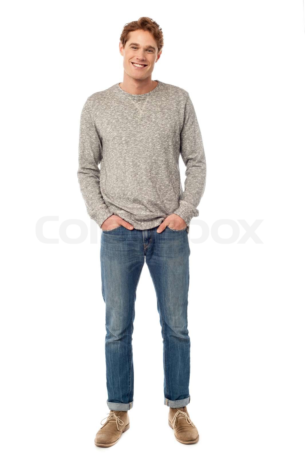 Handsome cool dude posing in style | Stock image | Colourbox