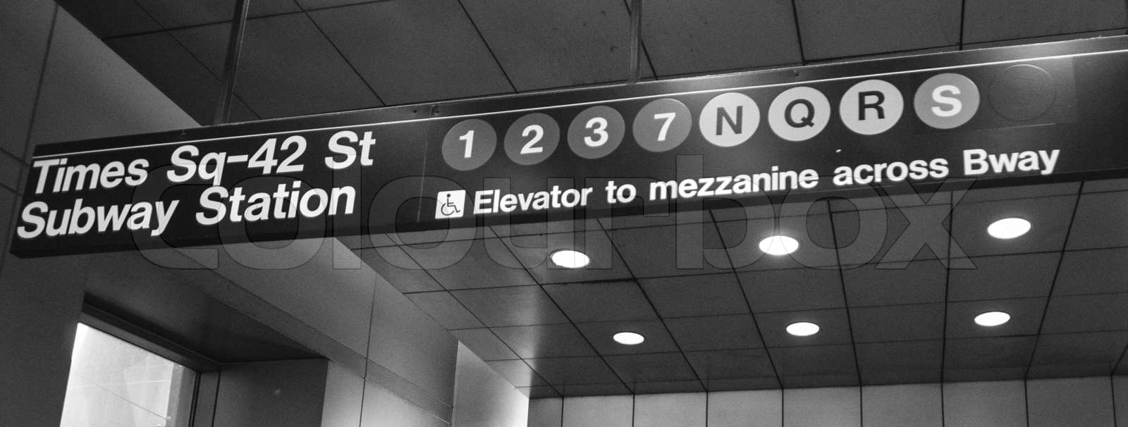 Subway Signs in New York City | Stock image | Colourbox