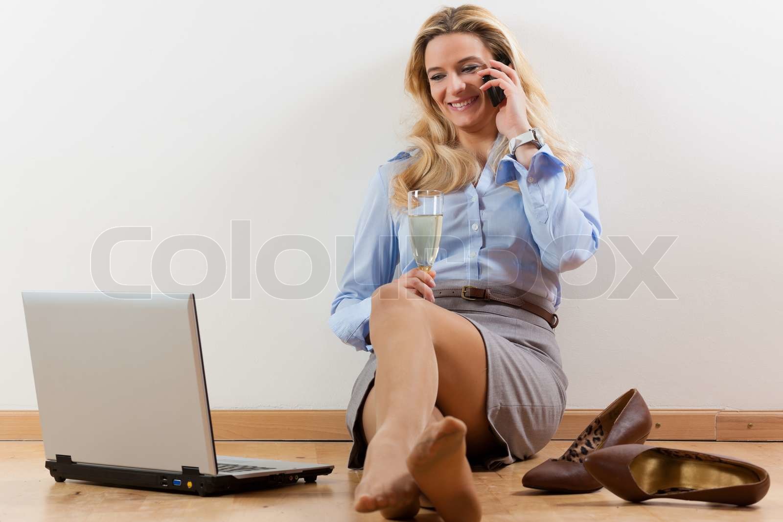 Businesswoman at home | Stock image | Colourbox