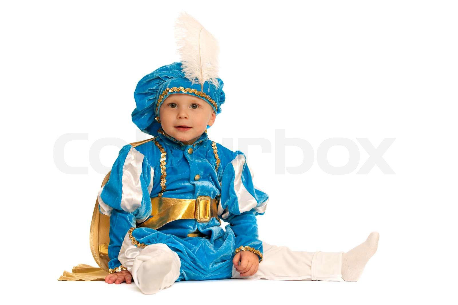 Little prince in blue suit | Stock image | Colourbox