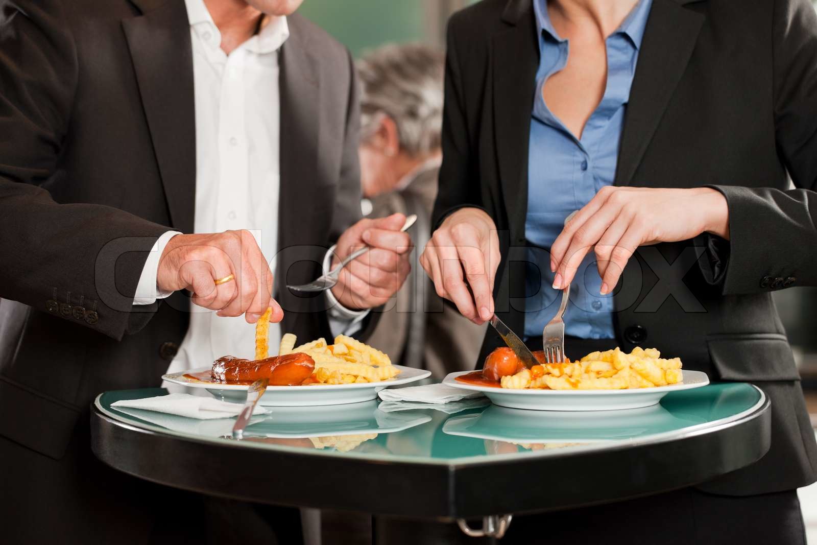 Business People Eating Delicious Food Together | Stock image | Colourbox