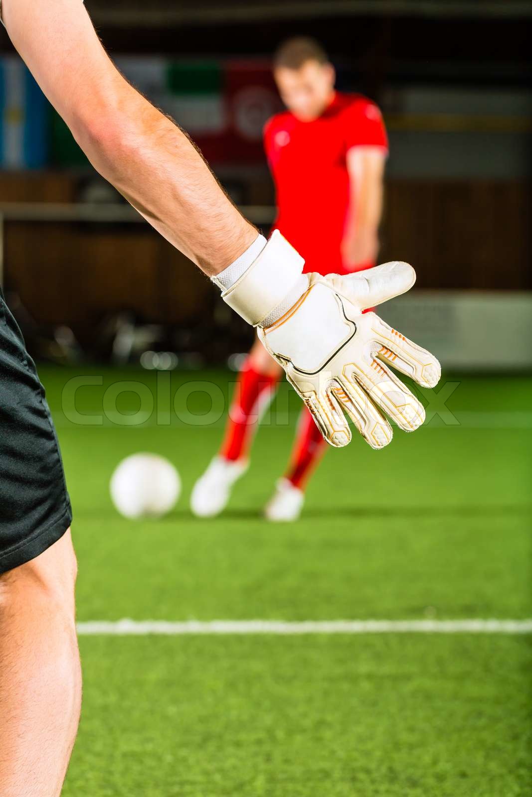 Man scoring a goal | Stock image | Colourbox