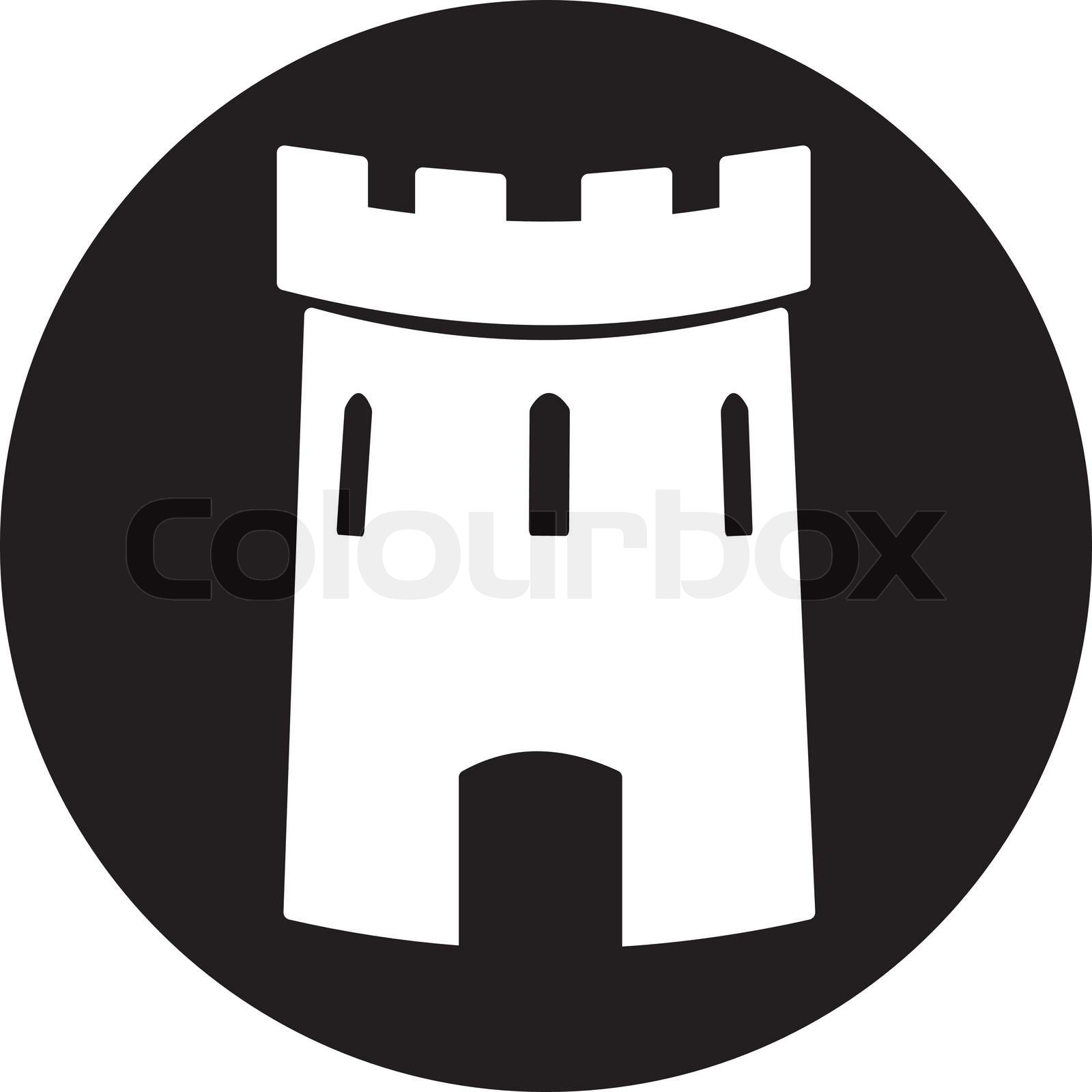 vektor, burg, icon | Stock-Vektor | Colourbox