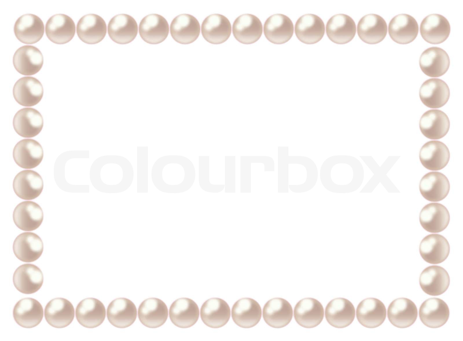 PEARL FRAME | Stock vector | Colourbox