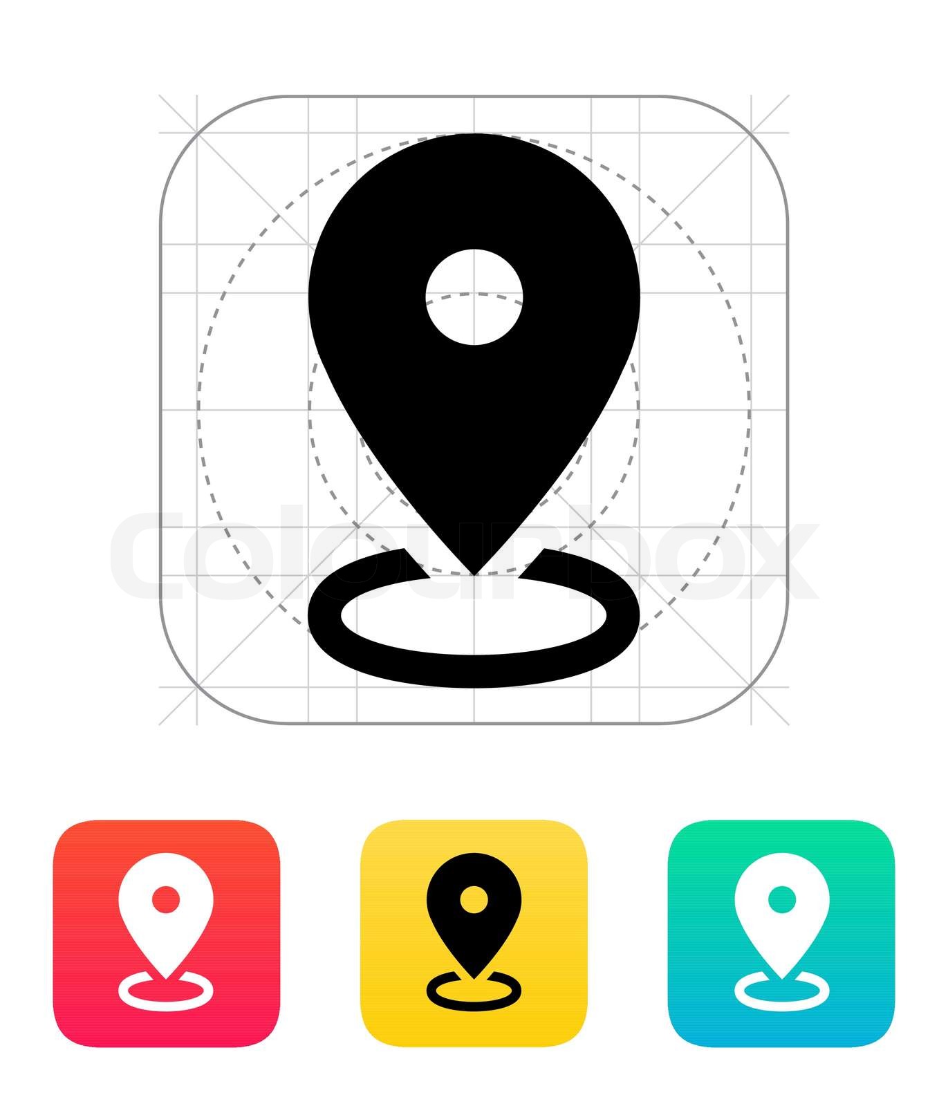 Map area icon. | Stock vector | Colourbox