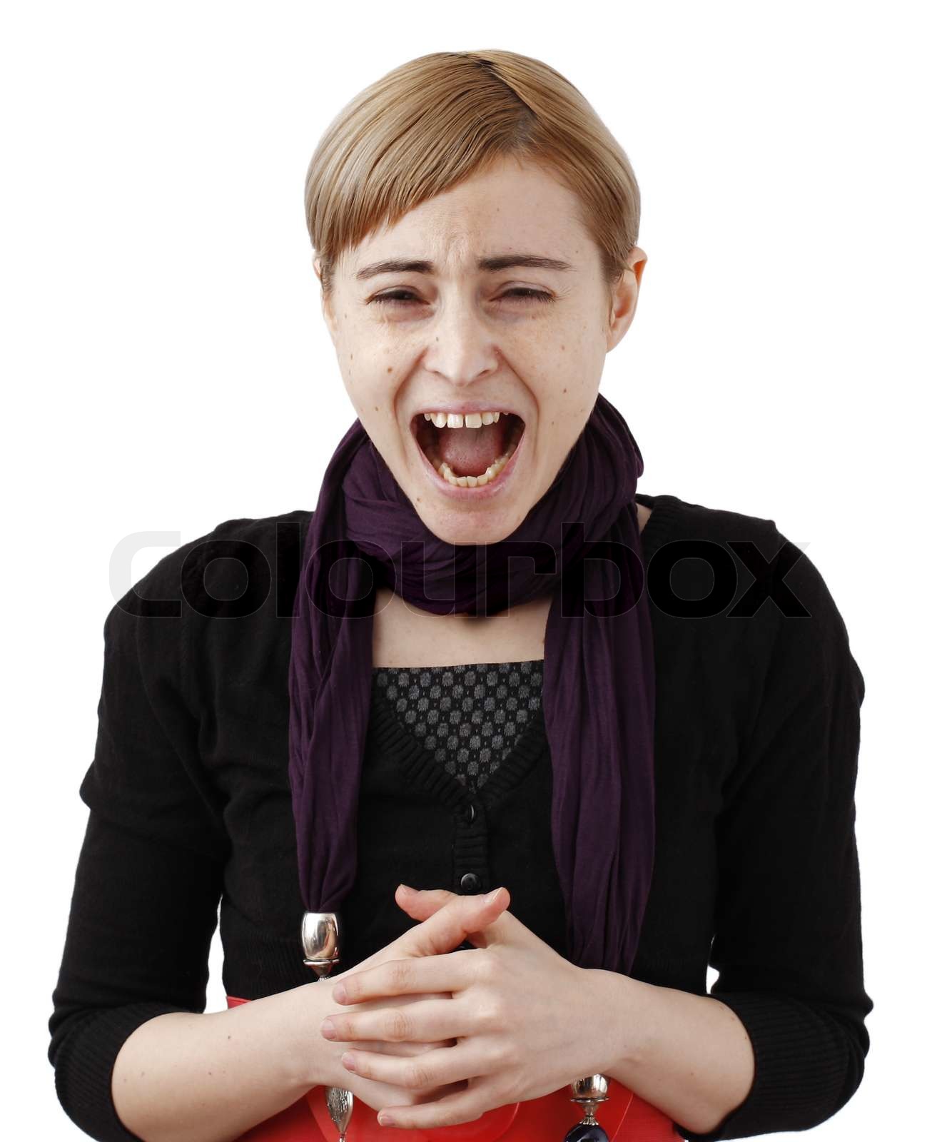 Desperate woman | Stock image | Colourbox