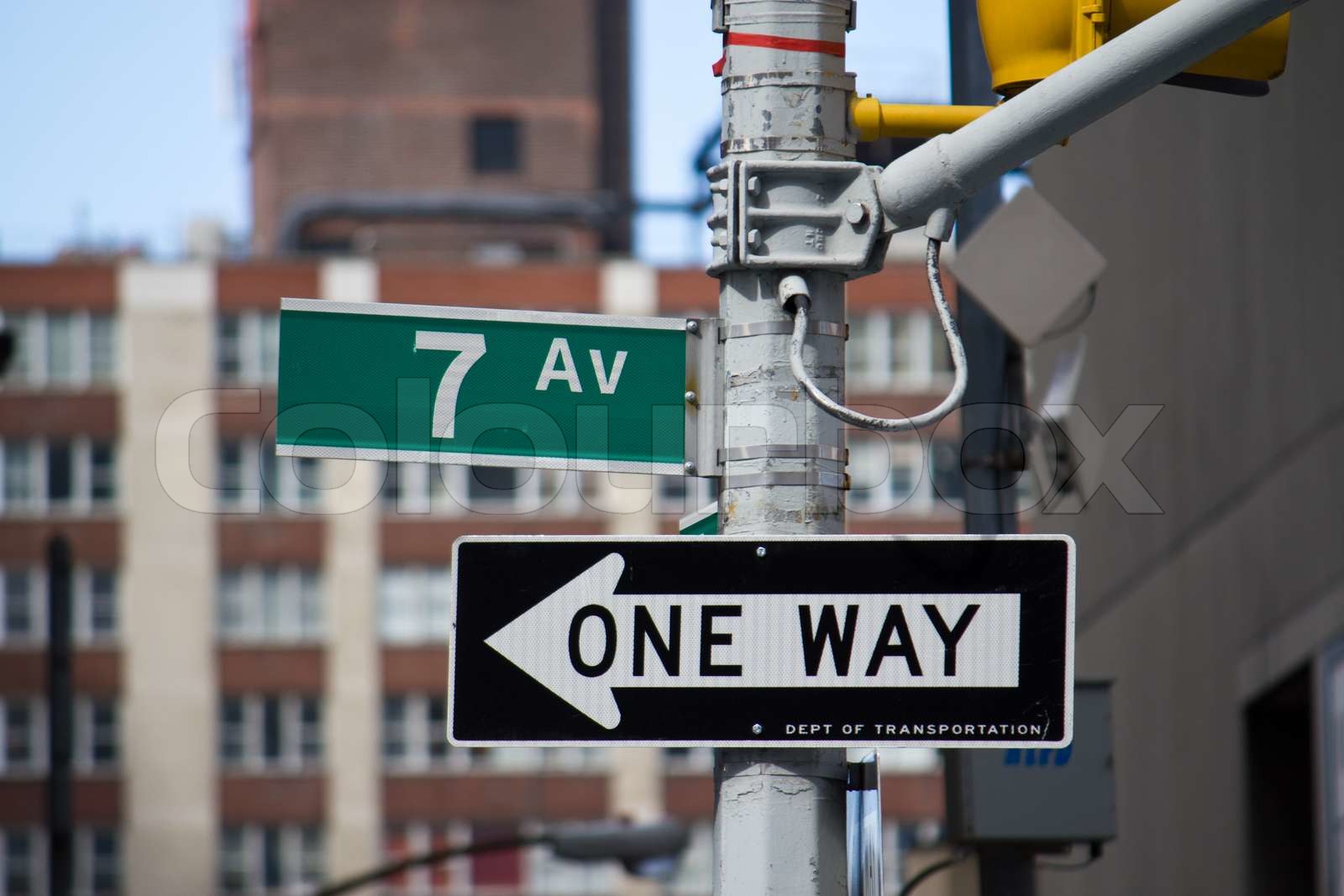 Classic Street Signs in New York City | Stock image | Colourbox