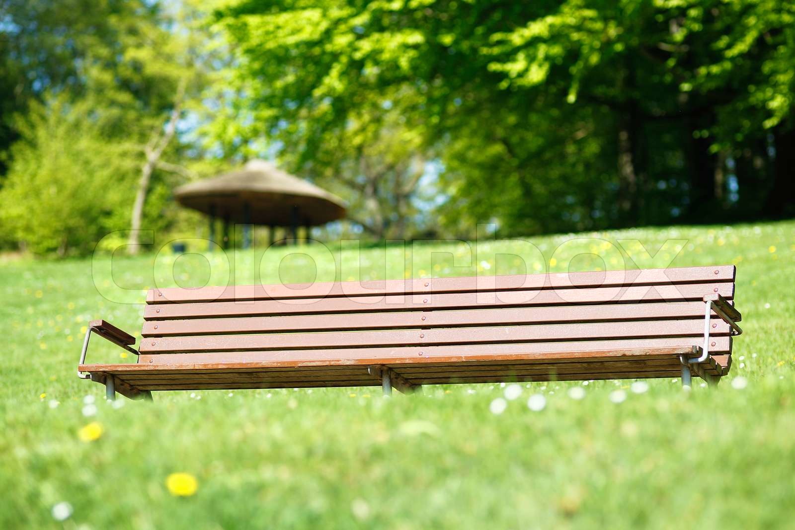 Empty bench | Stock image | Colourbox