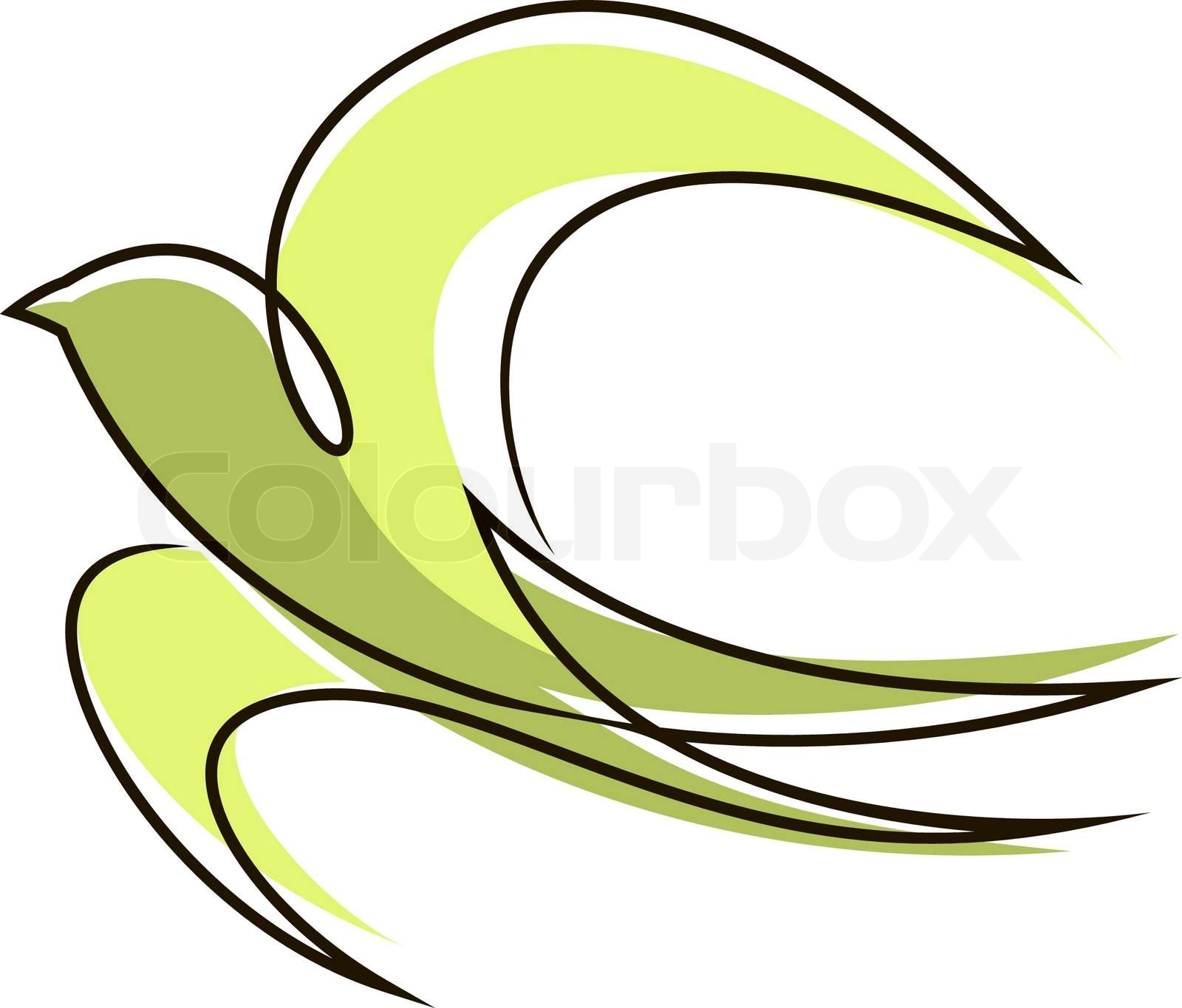 flattern, vogel, schweif | Stock-Vektor | Colourbox