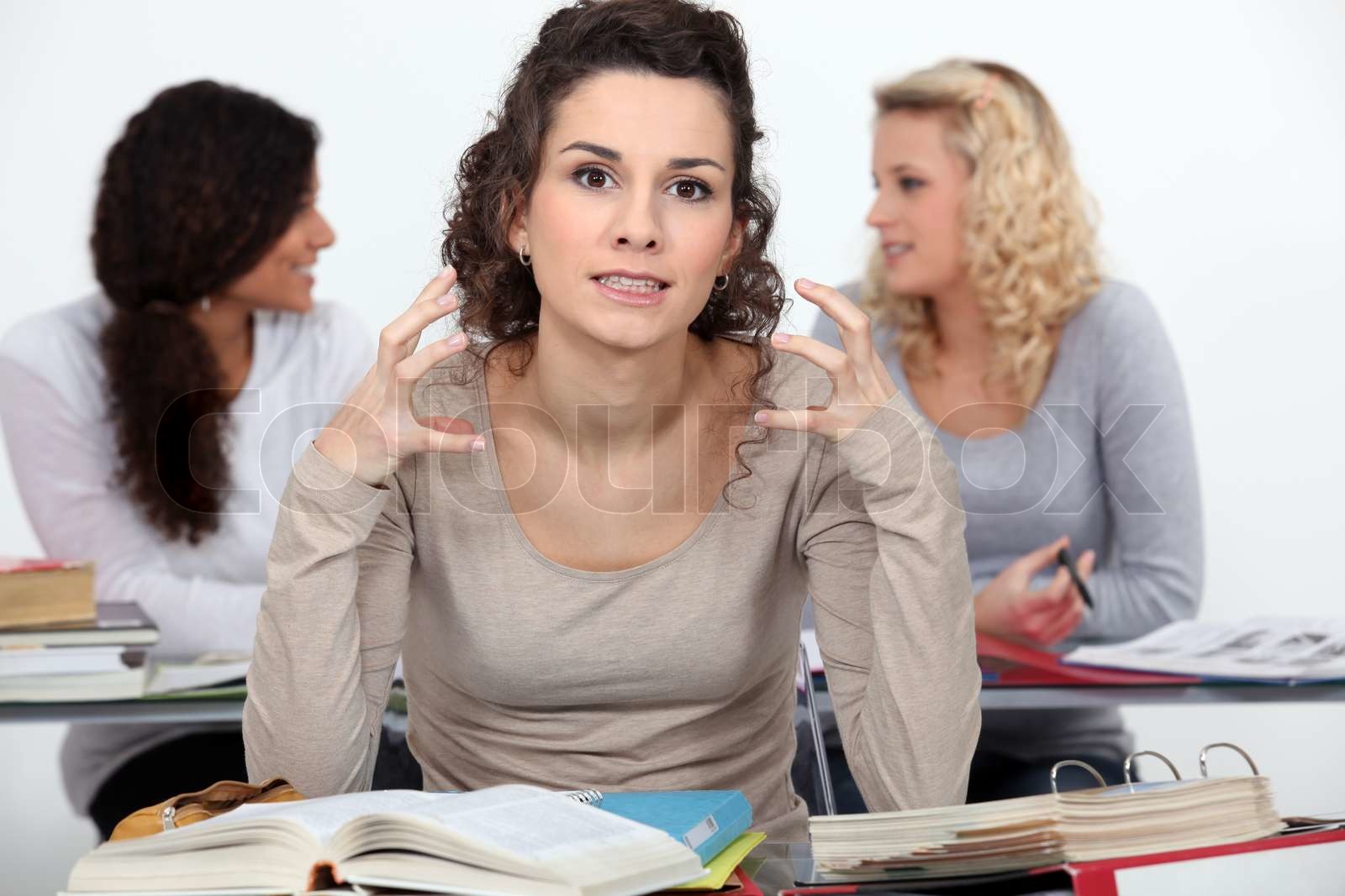 Frustrated university student | Stock image | Colourbox