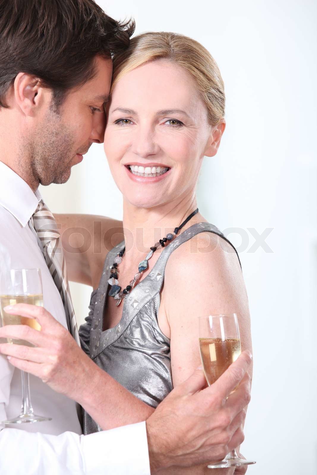 Couple smooching | Stock image | Colourbox