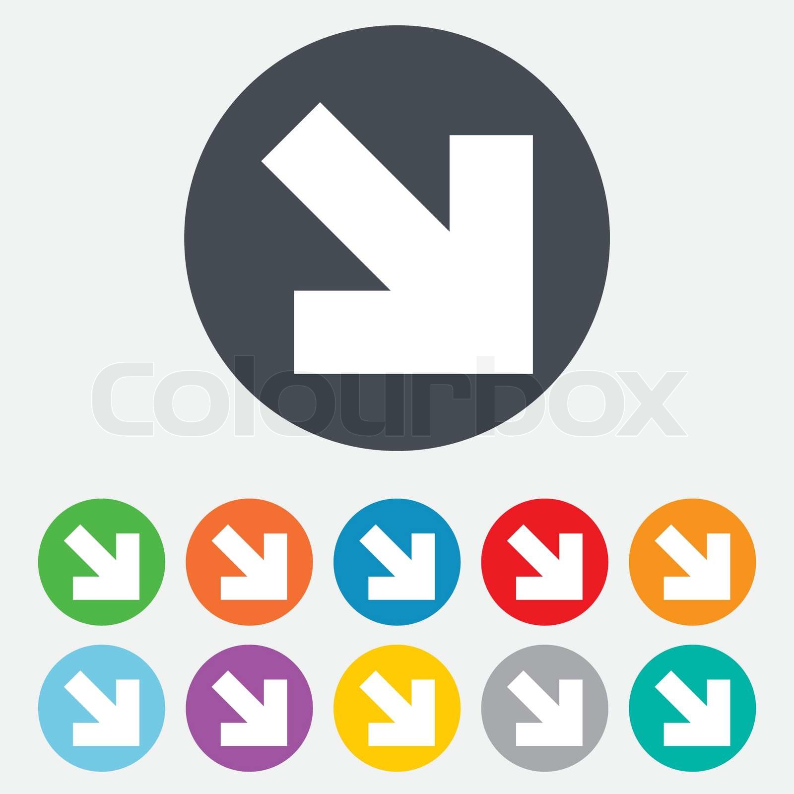 Arrow sign icon. Next button. Navigation symbol | Stock vector | Colourbox