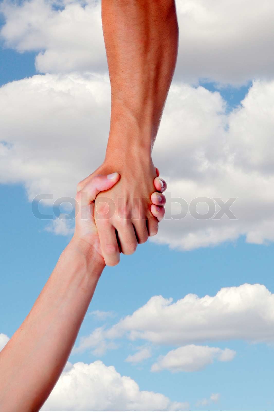 Strong arm assisting | Stock image | Colourbox