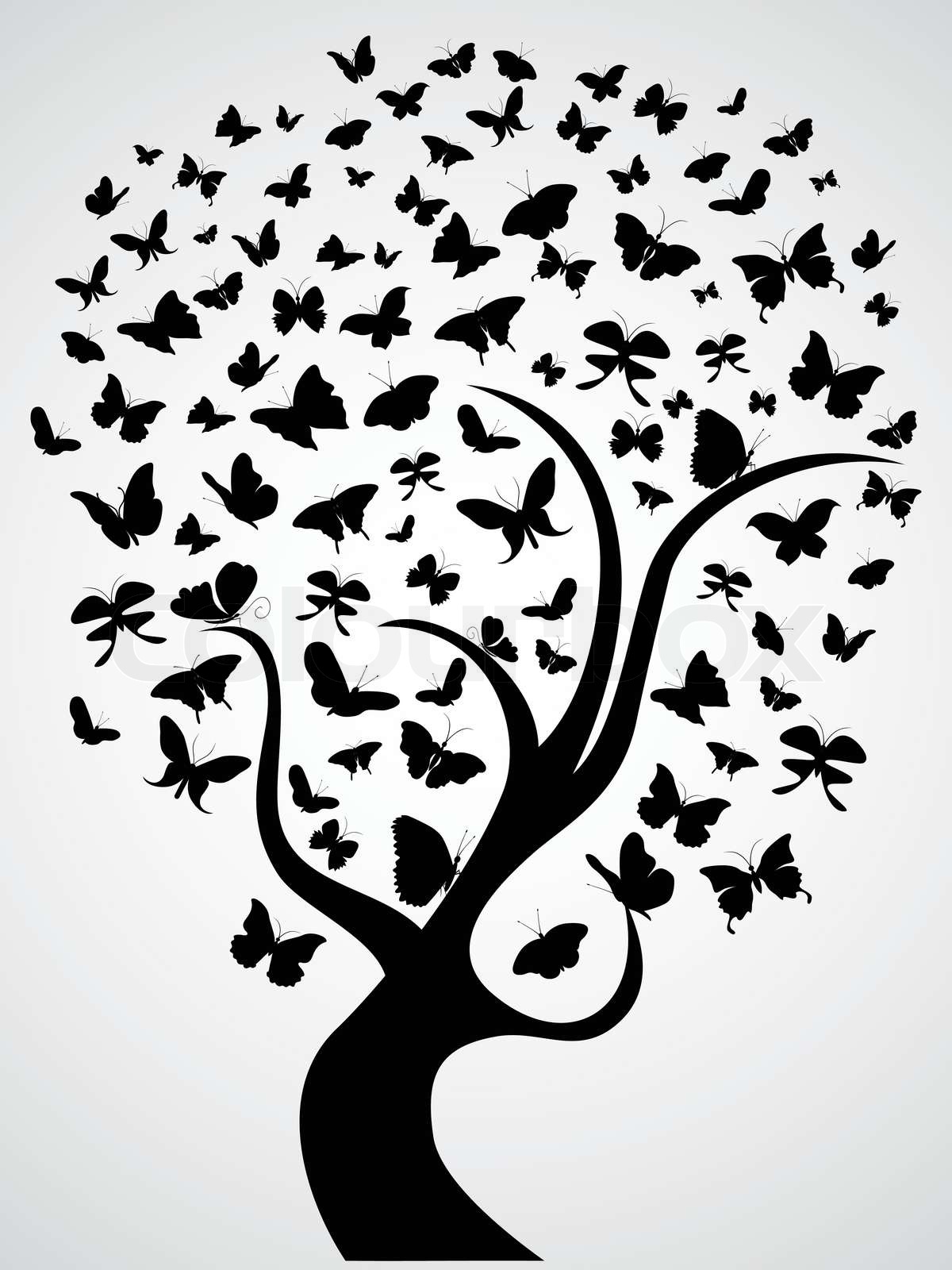 butterfly tree | Stock vector | Colourbox