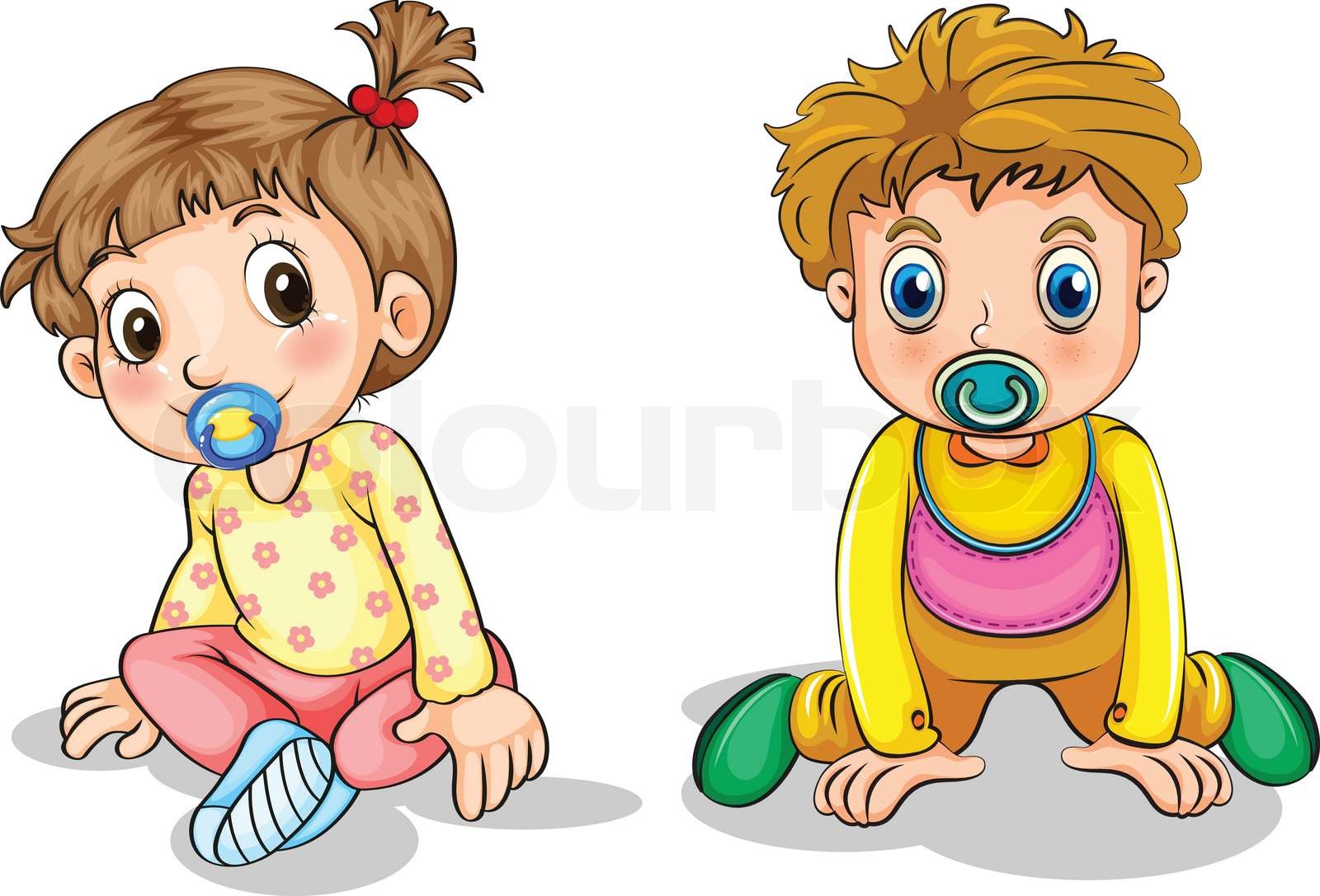 siblings | Stock vector | Colourbox
