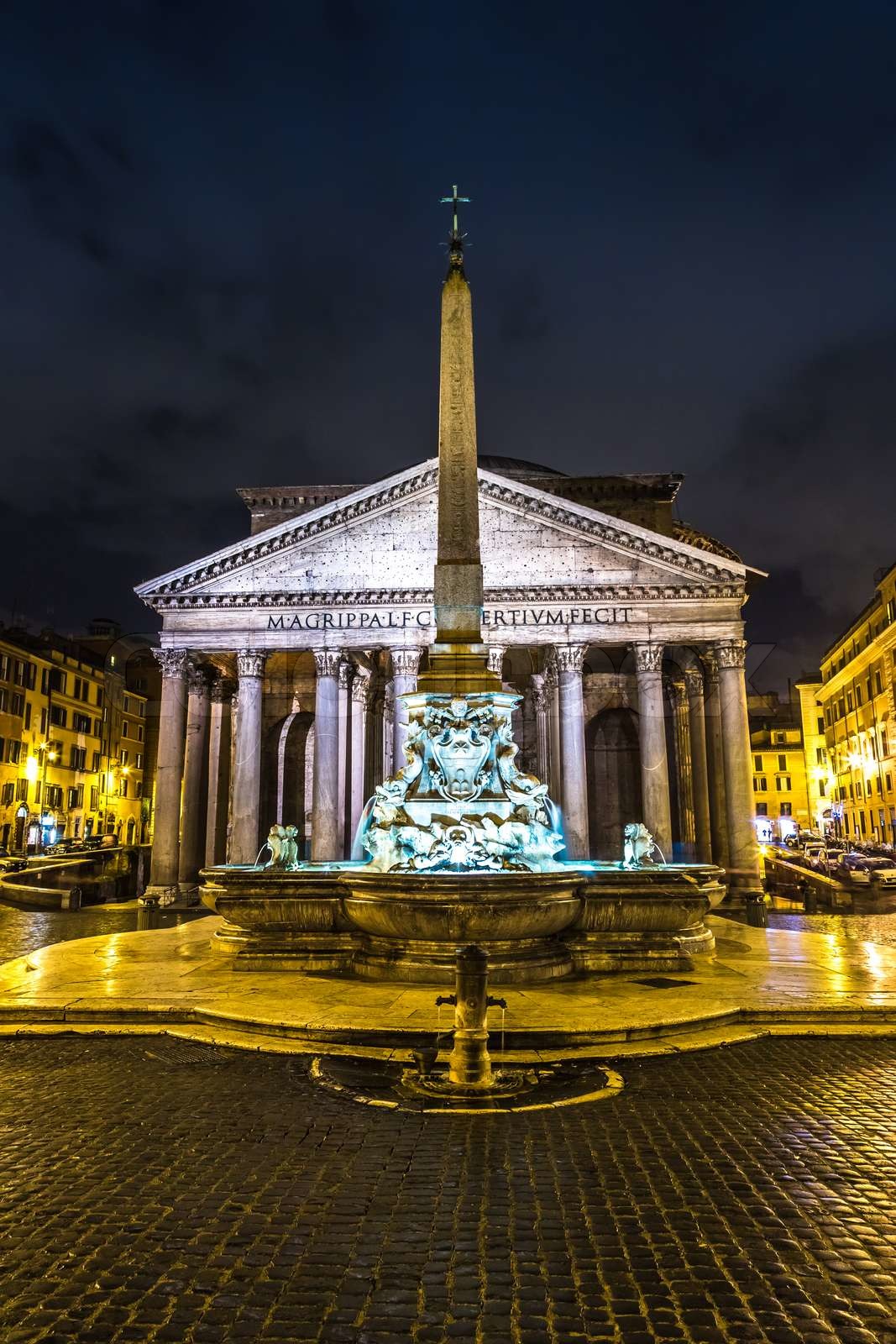Pantheon at night, Rome, Italy | Stock image | Colourbox