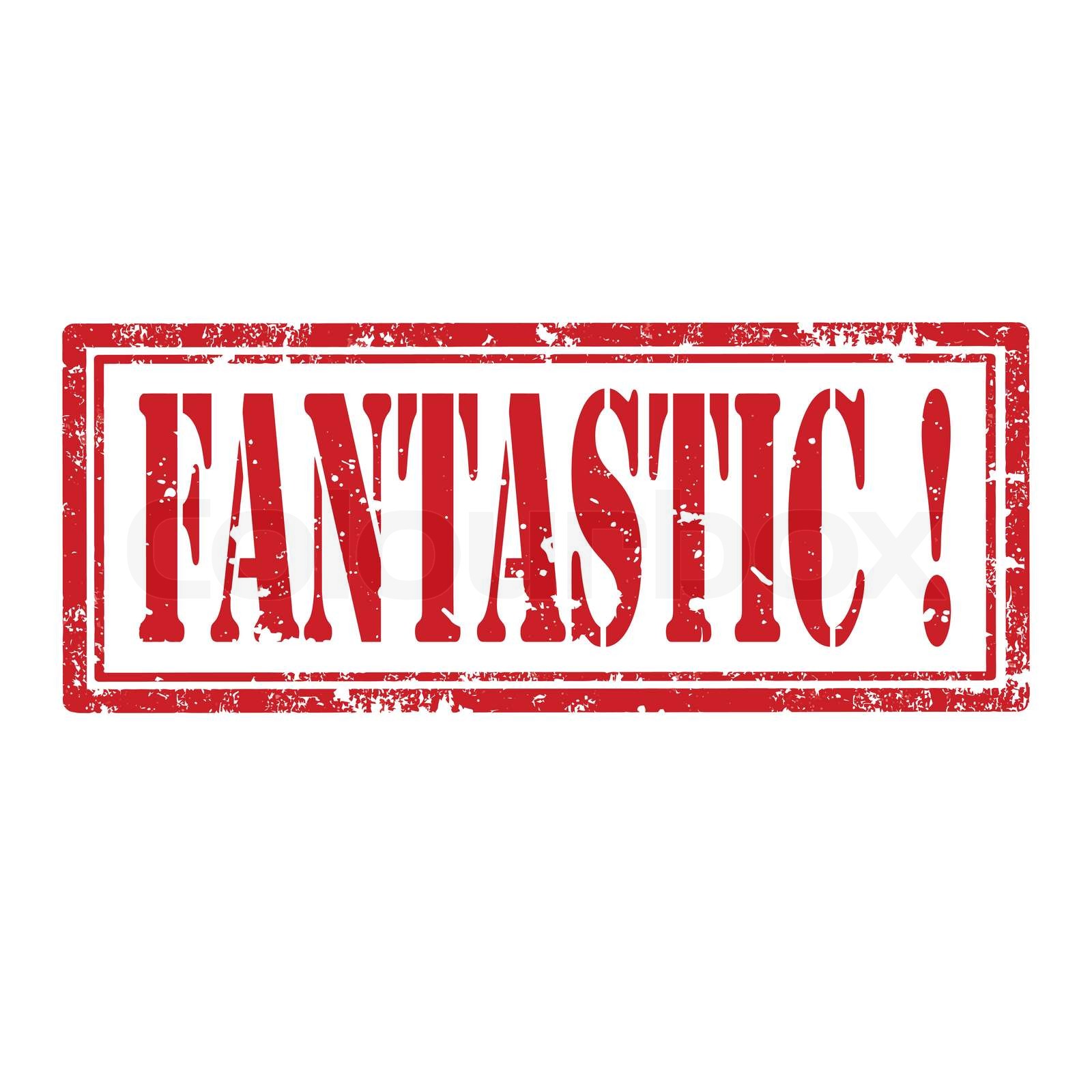 Fantastic-stamp | Stock vector | Colourbox