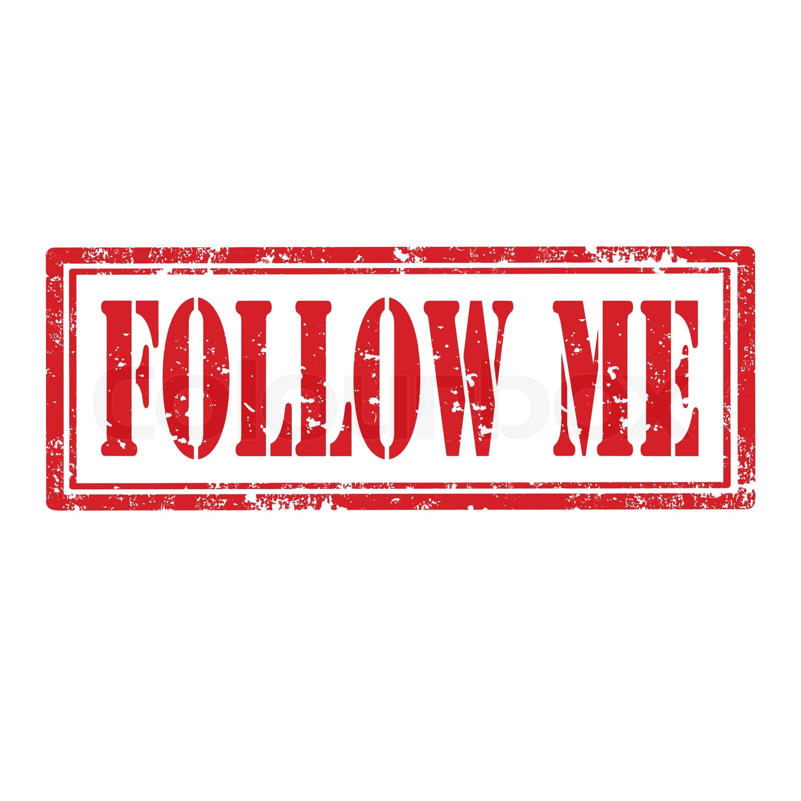 Follow Me-stamp | Stock vector | Colourbox
