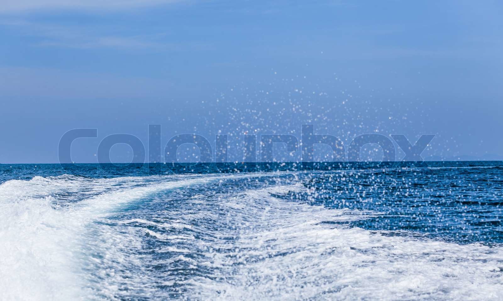 Boat Wake. Water wake | Stock image | Colourbox