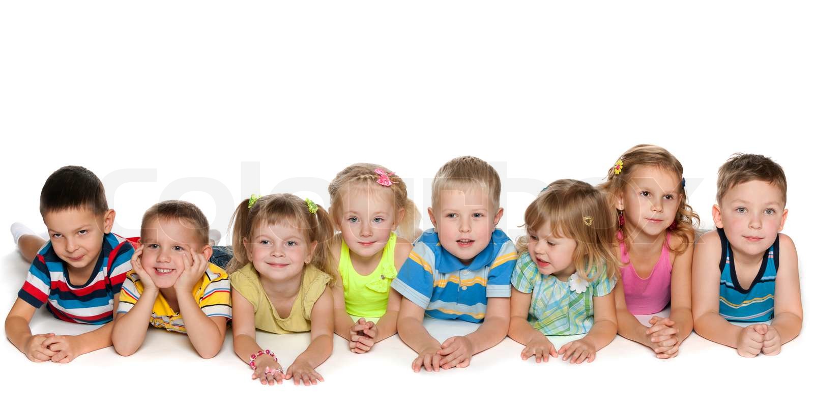 Eight children | Stock image | Colourbox