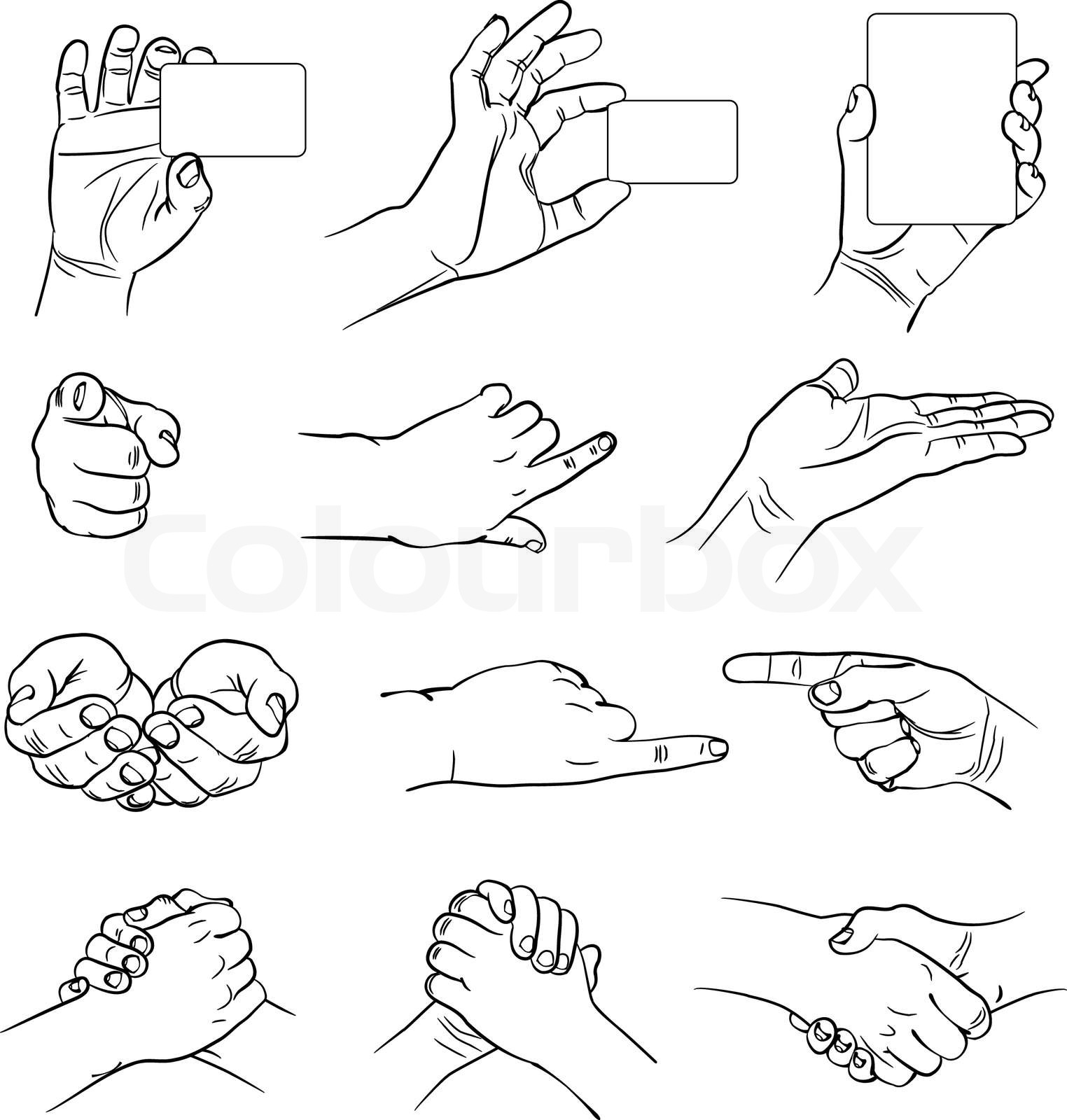 hand, piktogramm, konzept | Stock-Vektor | Colourbox