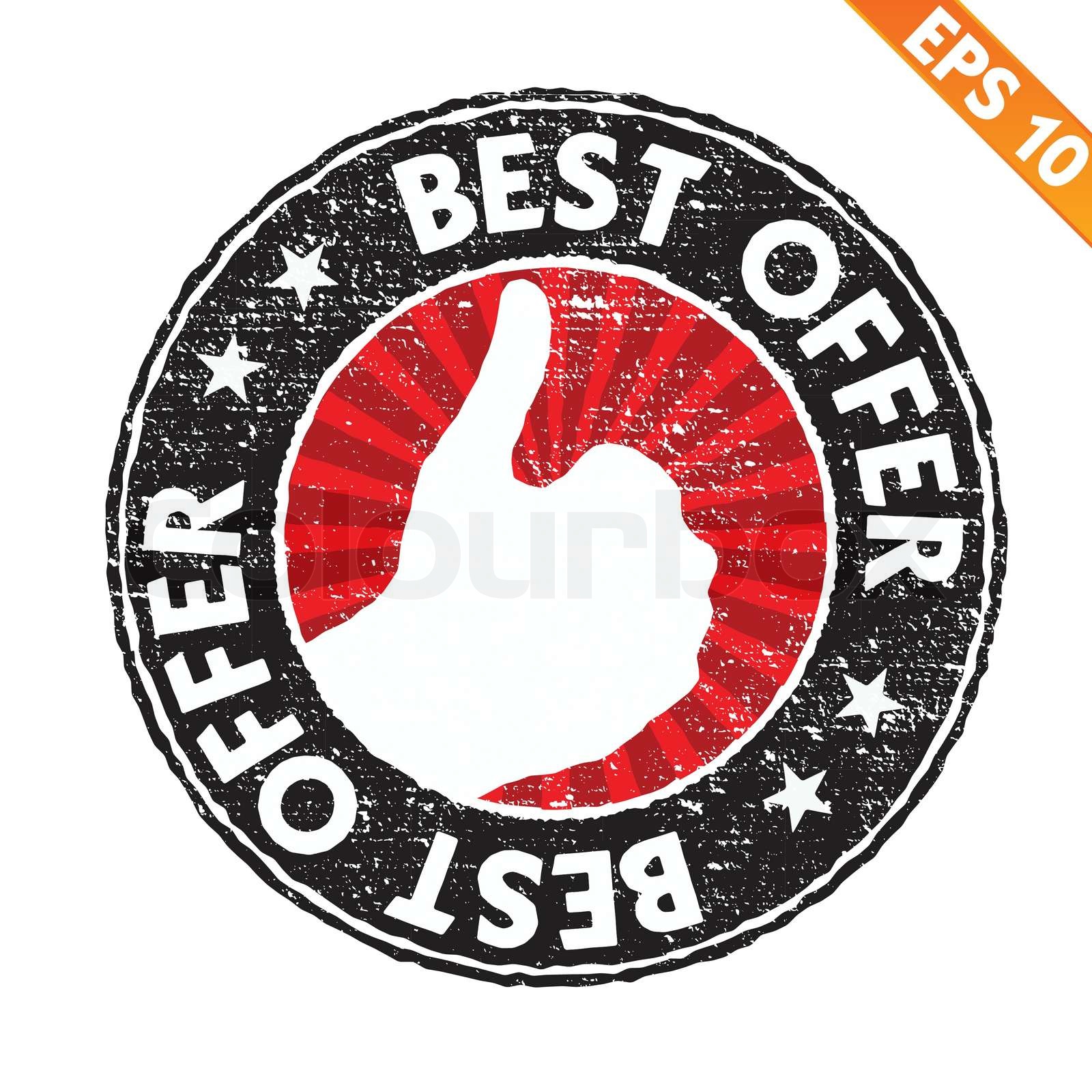 Stamp sticker best Offer collection - Vector illustration - EPS10 ...