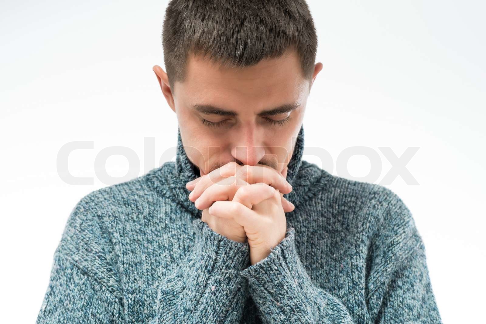 man praying | Stock image | Colourbox