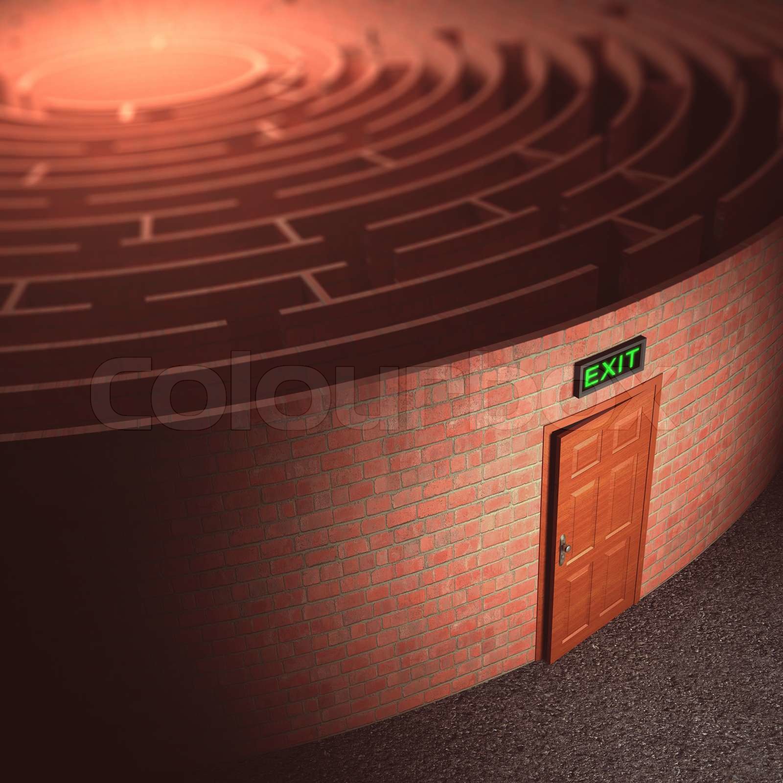 Labyrinth Exit | Stock image | Colourbox