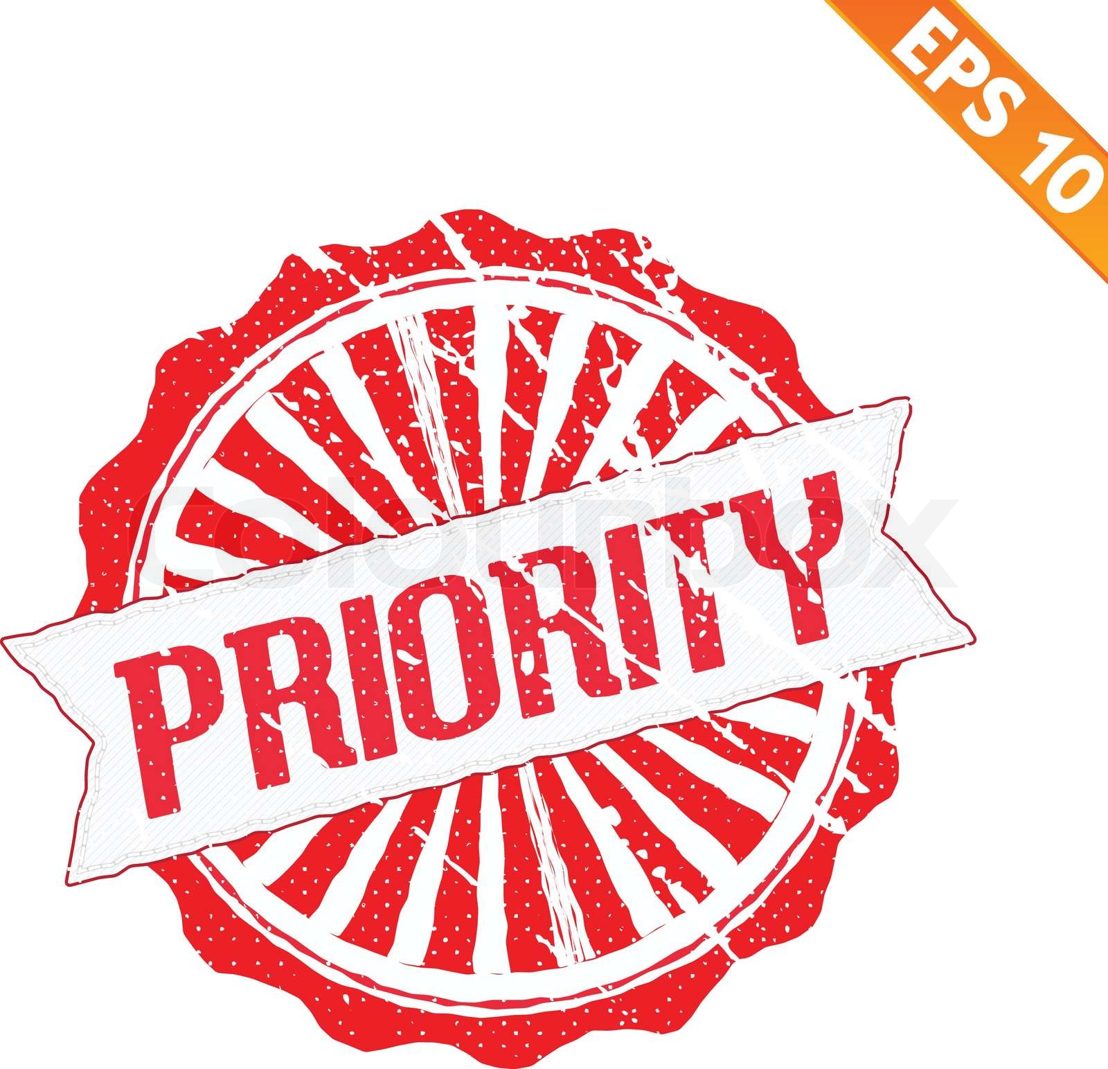 Rubber stamp high priority - Vector illustration - EPS10 | Stock vector ...