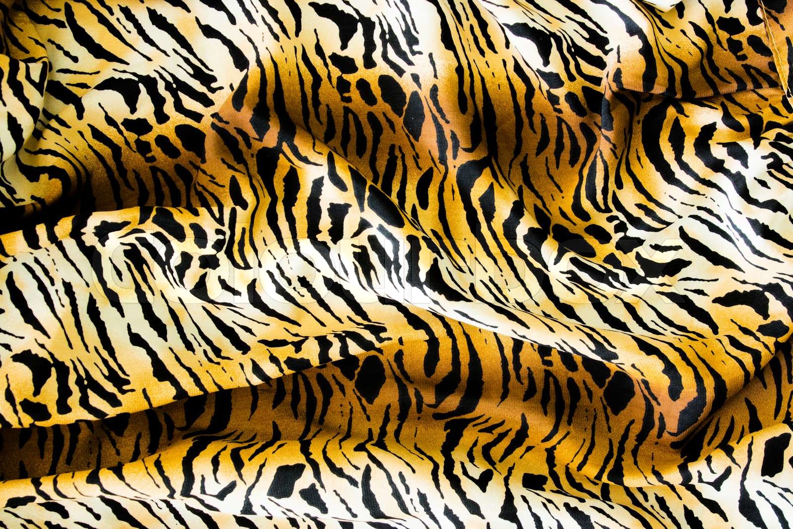 Tiger textile, piece of clothes. | Stock image | Colourbox