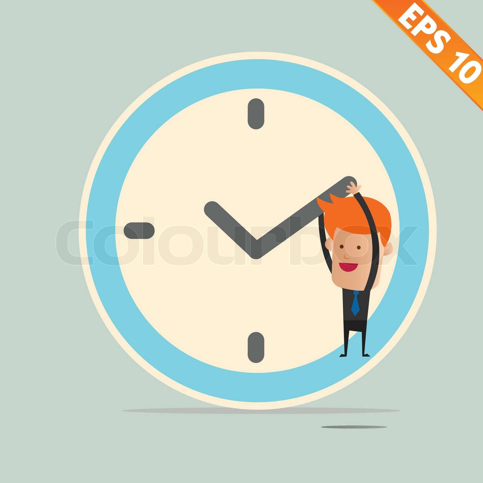 uhr, cartoon, kinder | Stock-Vektor | Colourbox