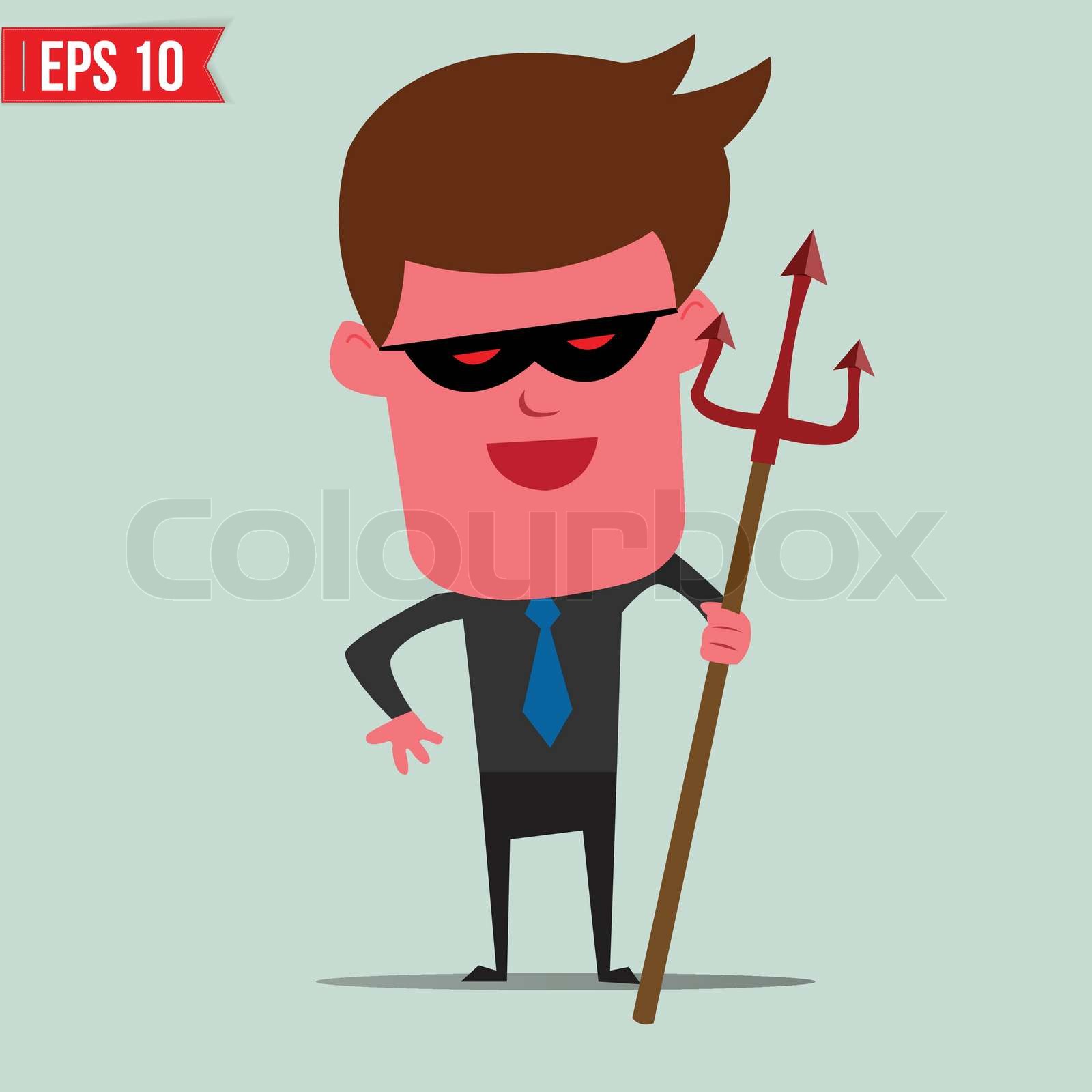 Devil Business man - Vector illustration - EPS10 | Stock vector | Colourbox