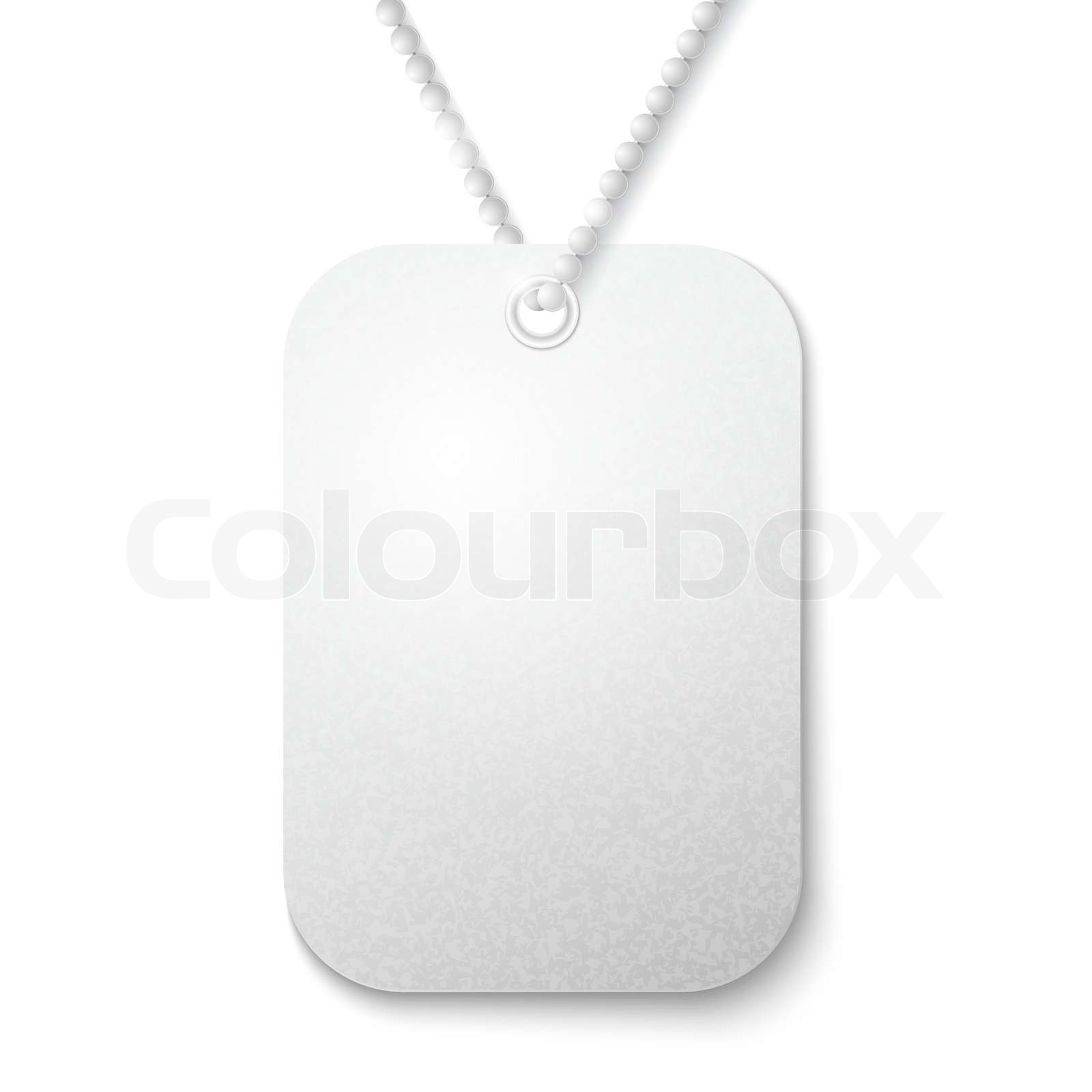 Vector illustration of identity tag | Stock vector | Colourbox