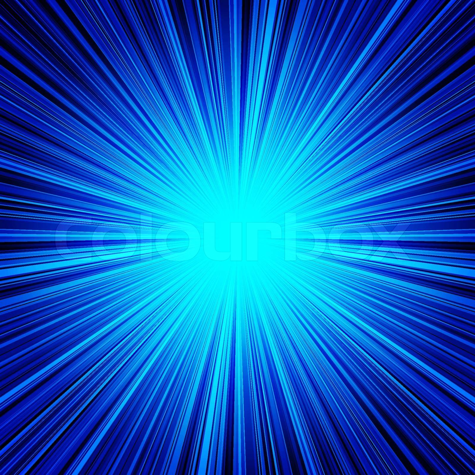 Abstract blue stripes burst background | Stock vector | Colourbox