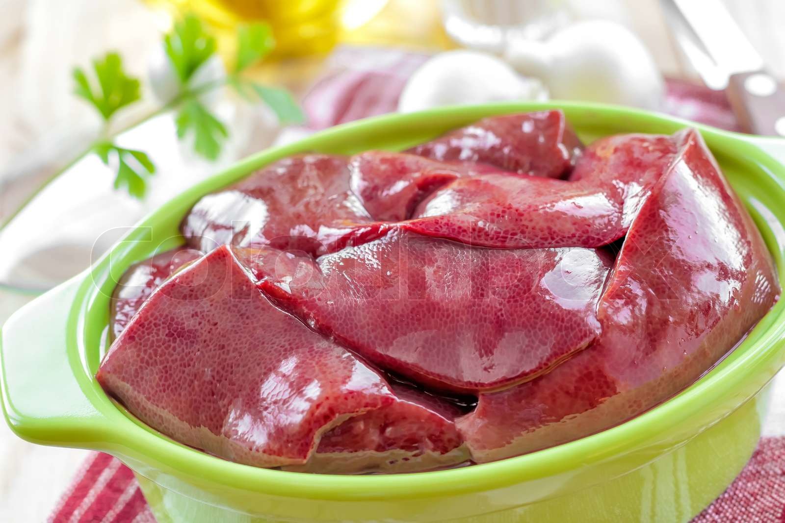 Raw liver | Stock image | Colourbox