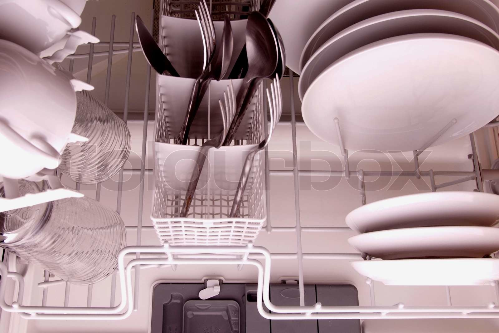 Open dishwasher machine | Stock image | Colourbox