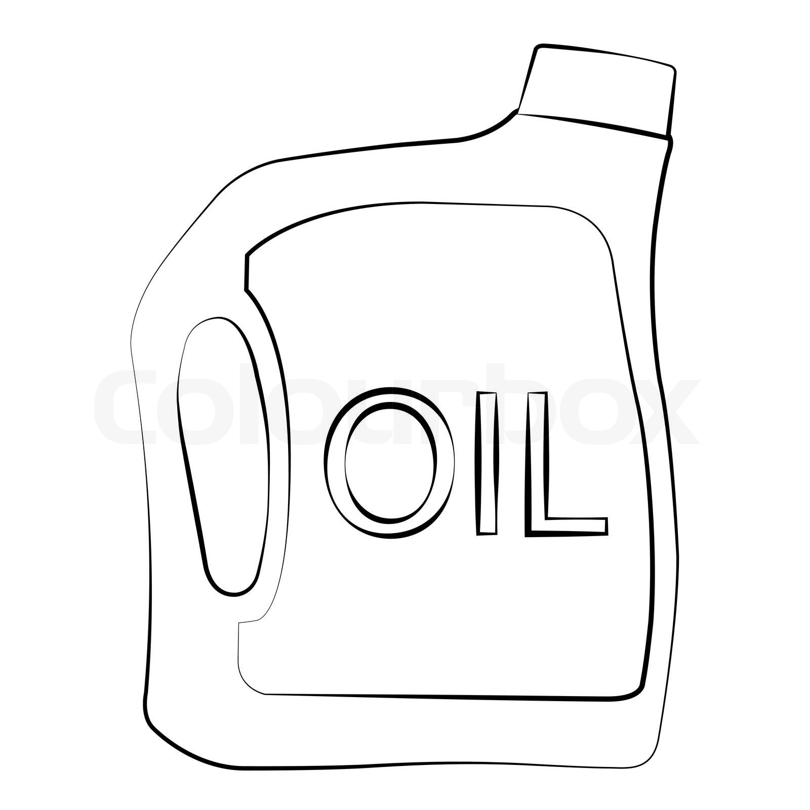 Oil bottle | Stock vector | Colourbox