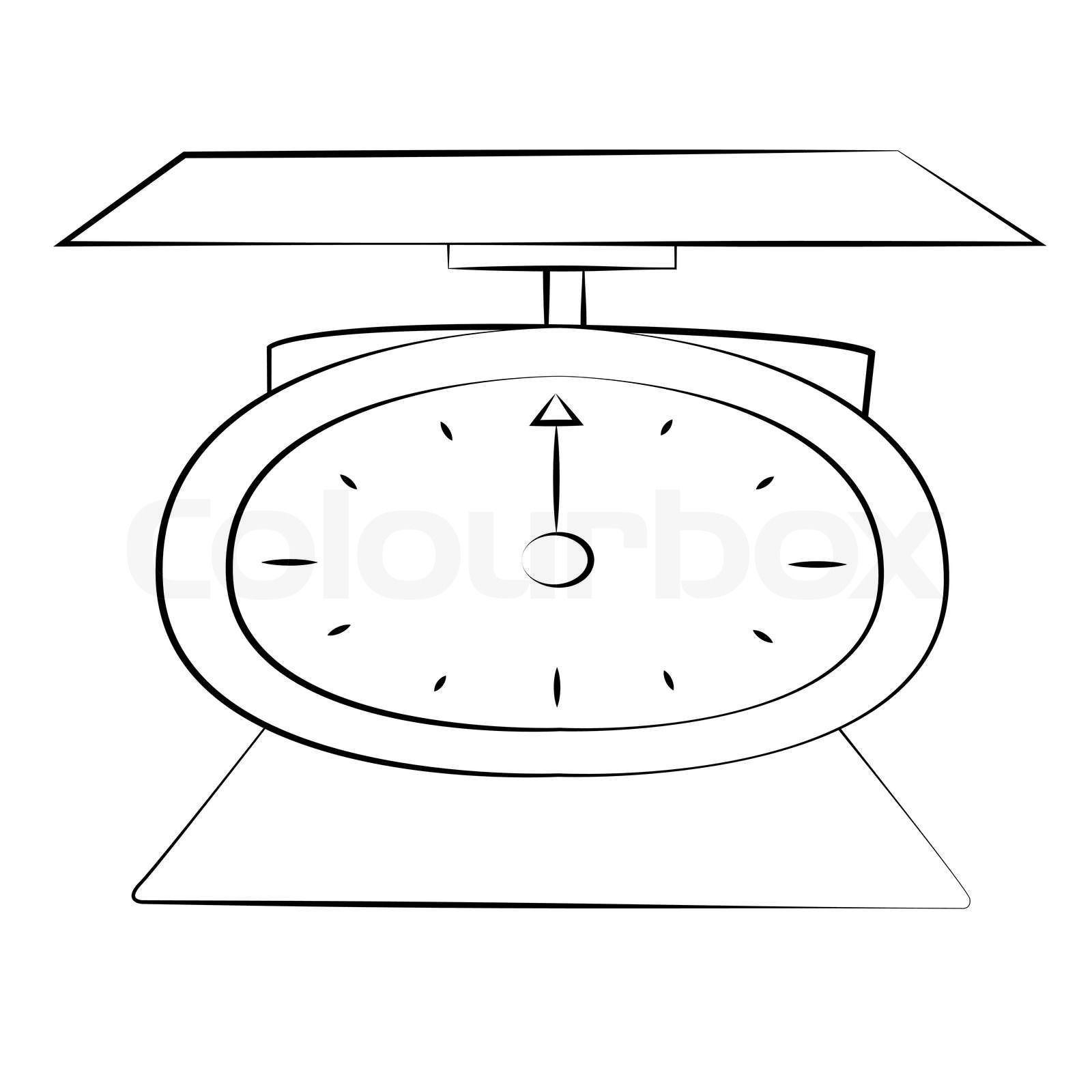 kontur, waage, cartoon | Stock-Vektor | Colourbox