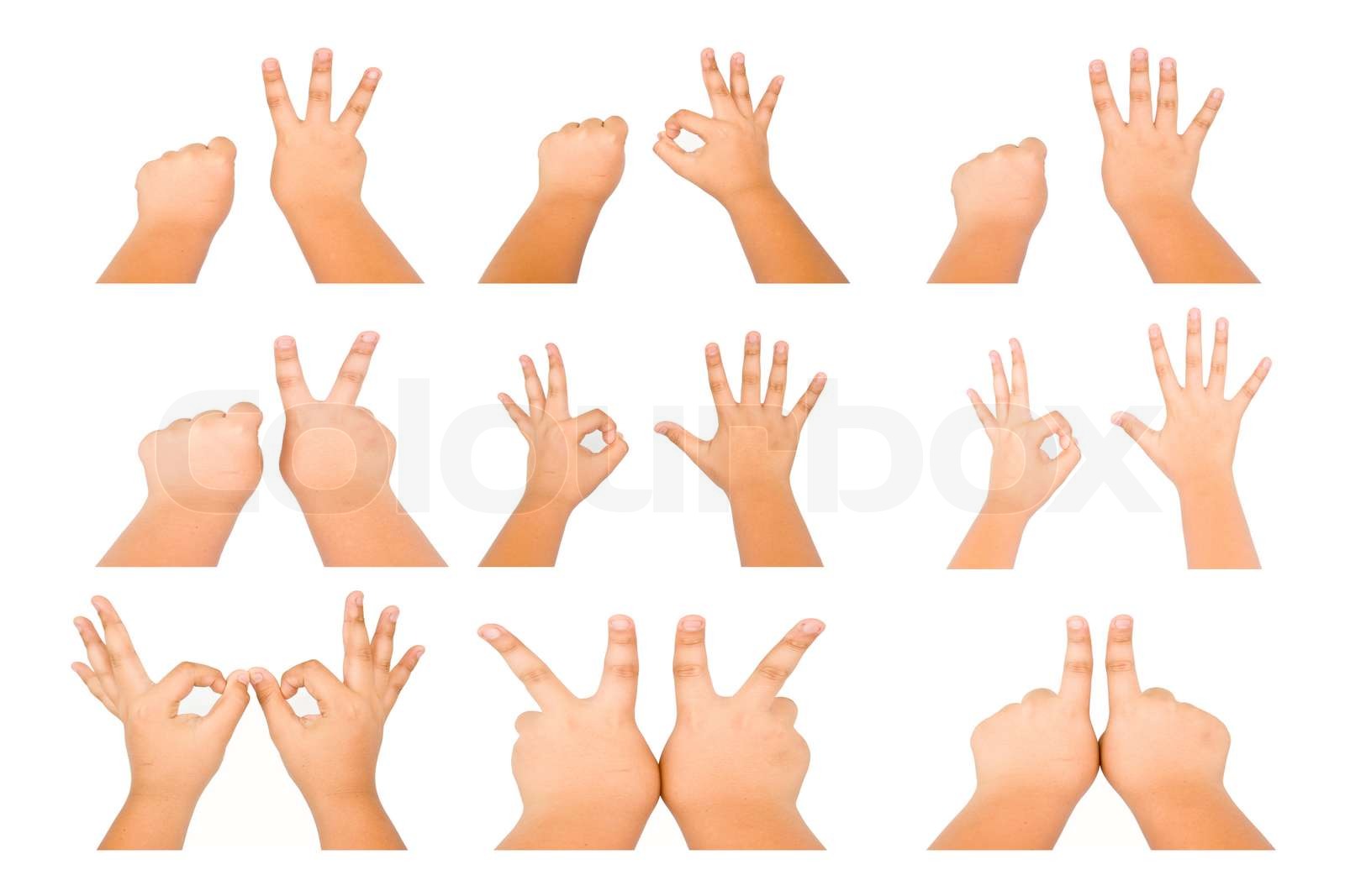 Multiple hand from children | Stock image | Colourbox