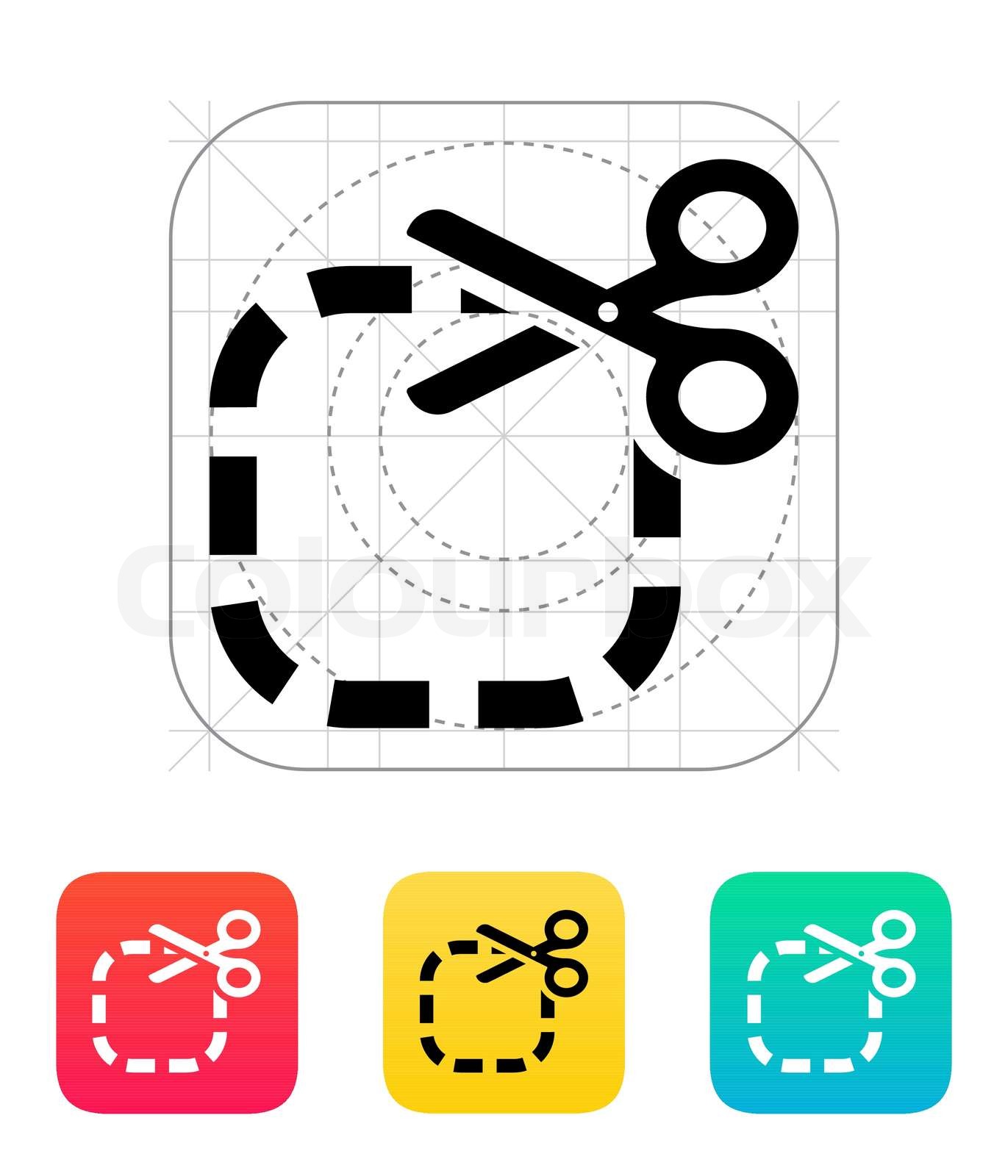 Cut icon. | Stock vector | Colourbox