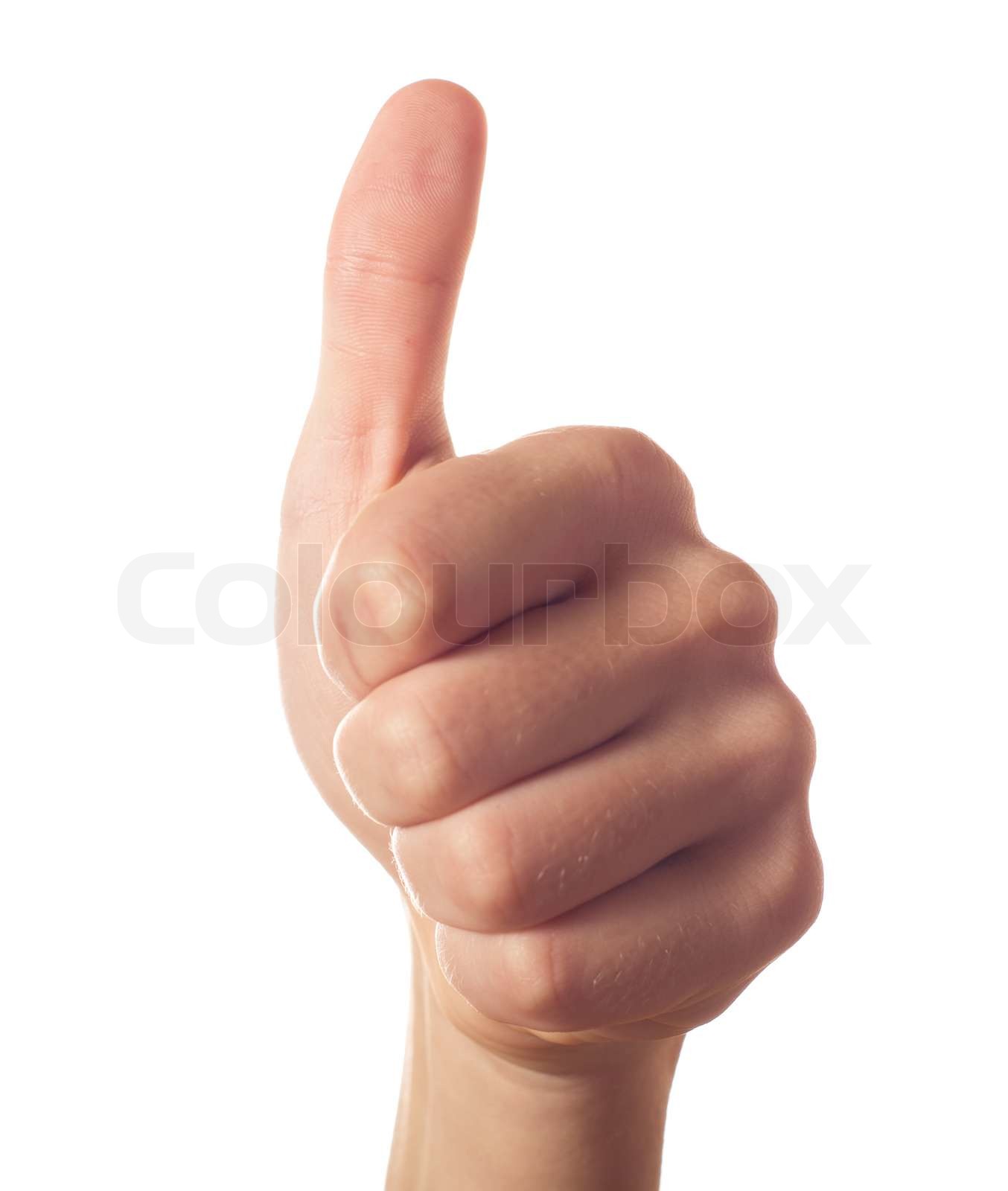 Human hand thumb up | Stock image | Colourbox