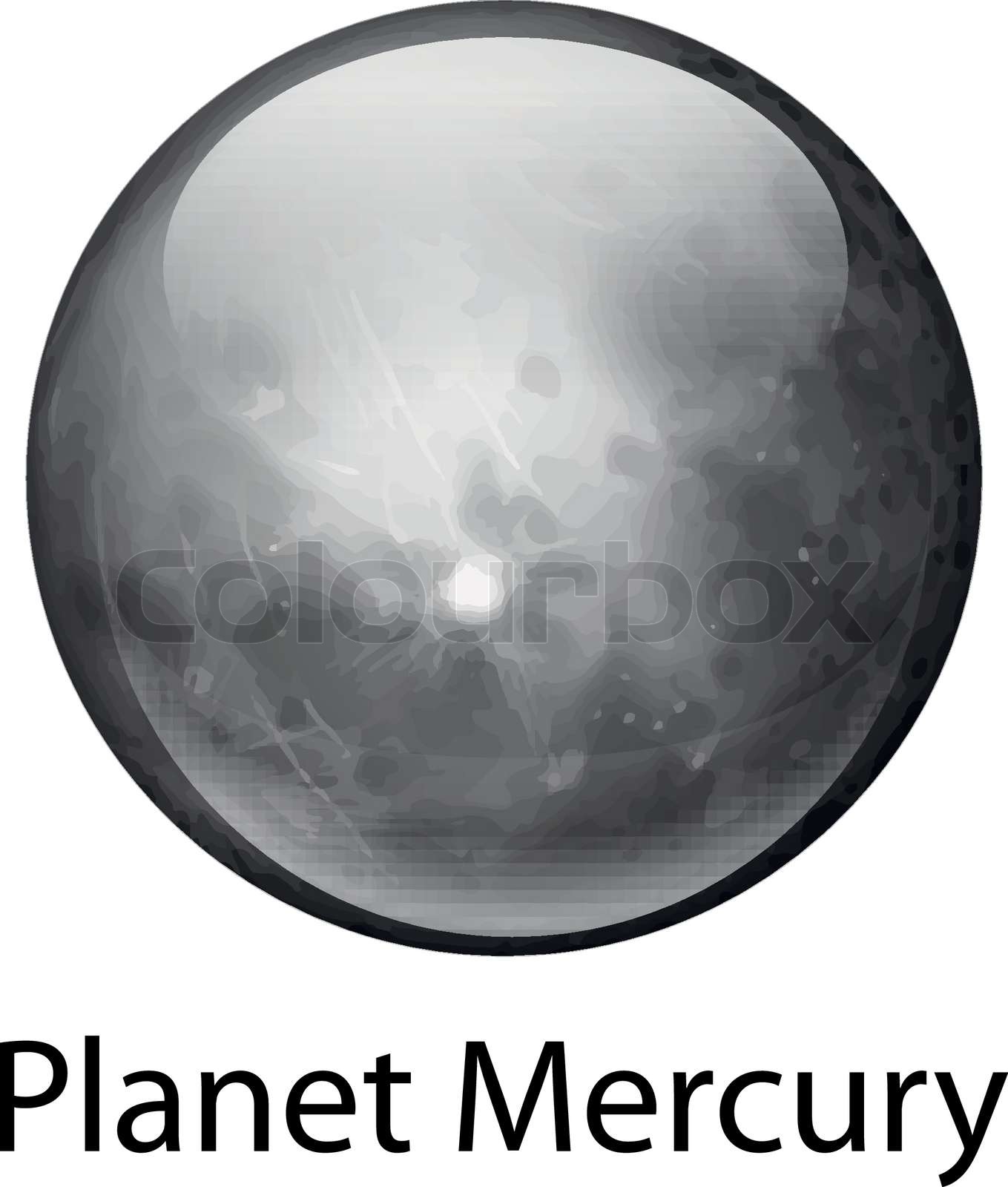 Planet Mercury | Stock vector | Colourbox