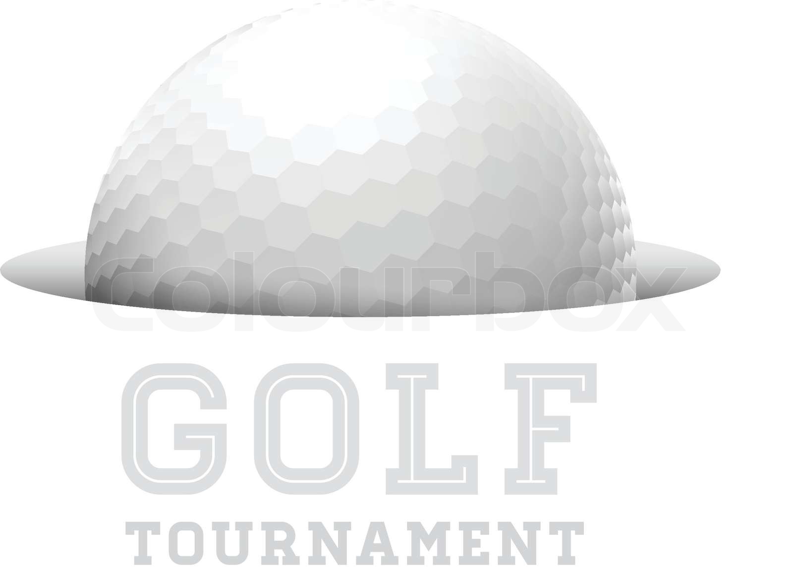 Golf Ball Stock Vector Colourbox