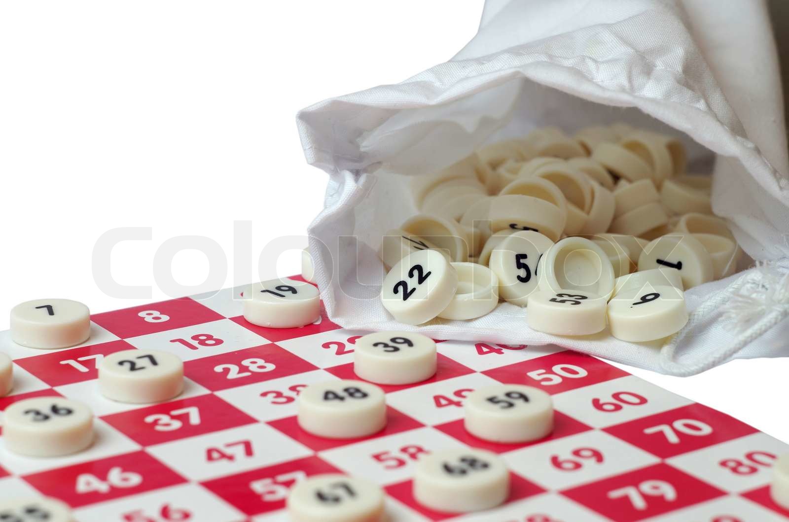 bingo, anzahl, nummern | Stock Bild | Colourbox