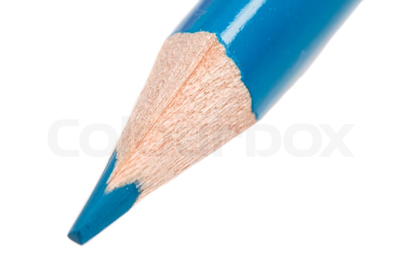 One blue pencil | Stock image | Colourbox