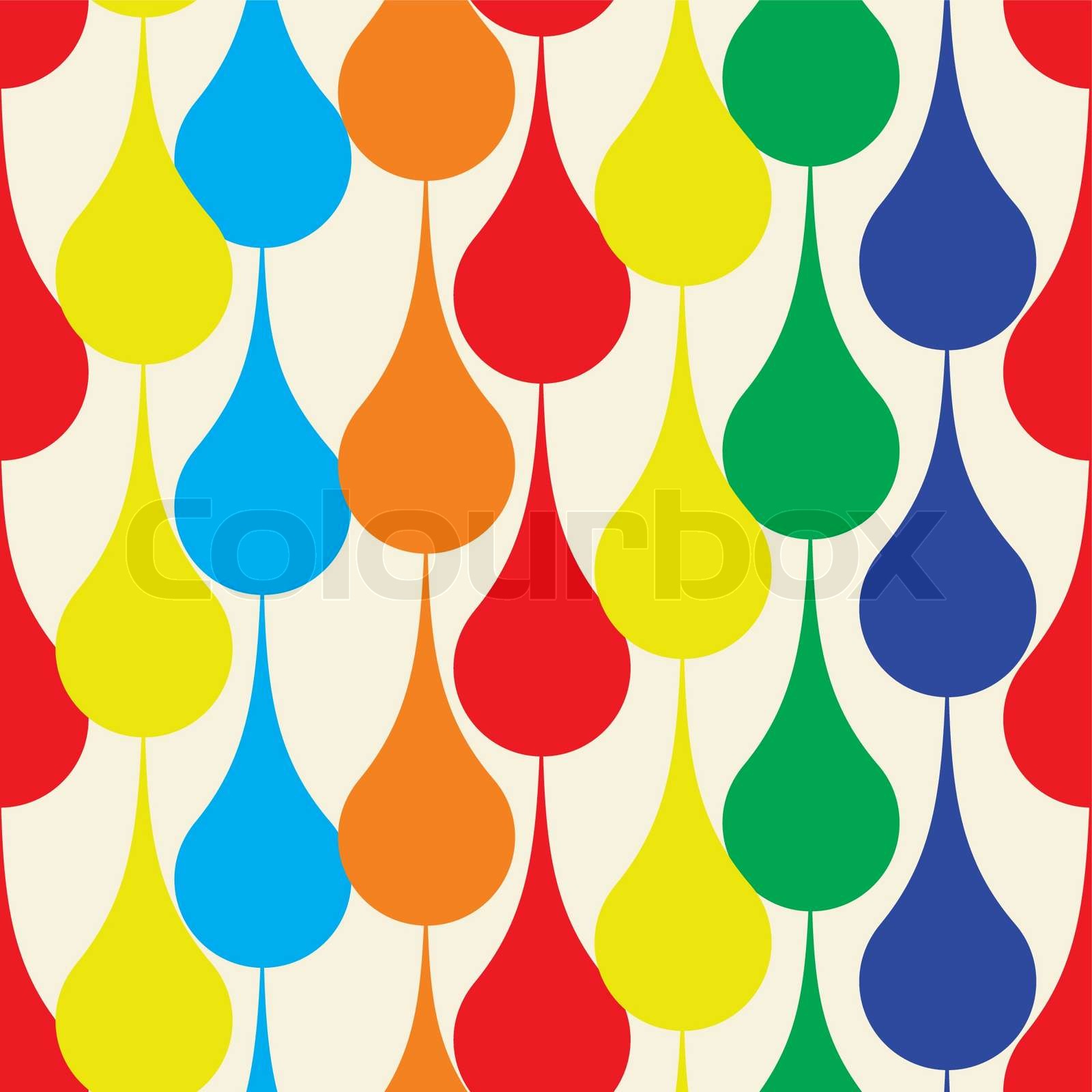 Seamless pattern with drops. Vector | Stock vector | Colourbox