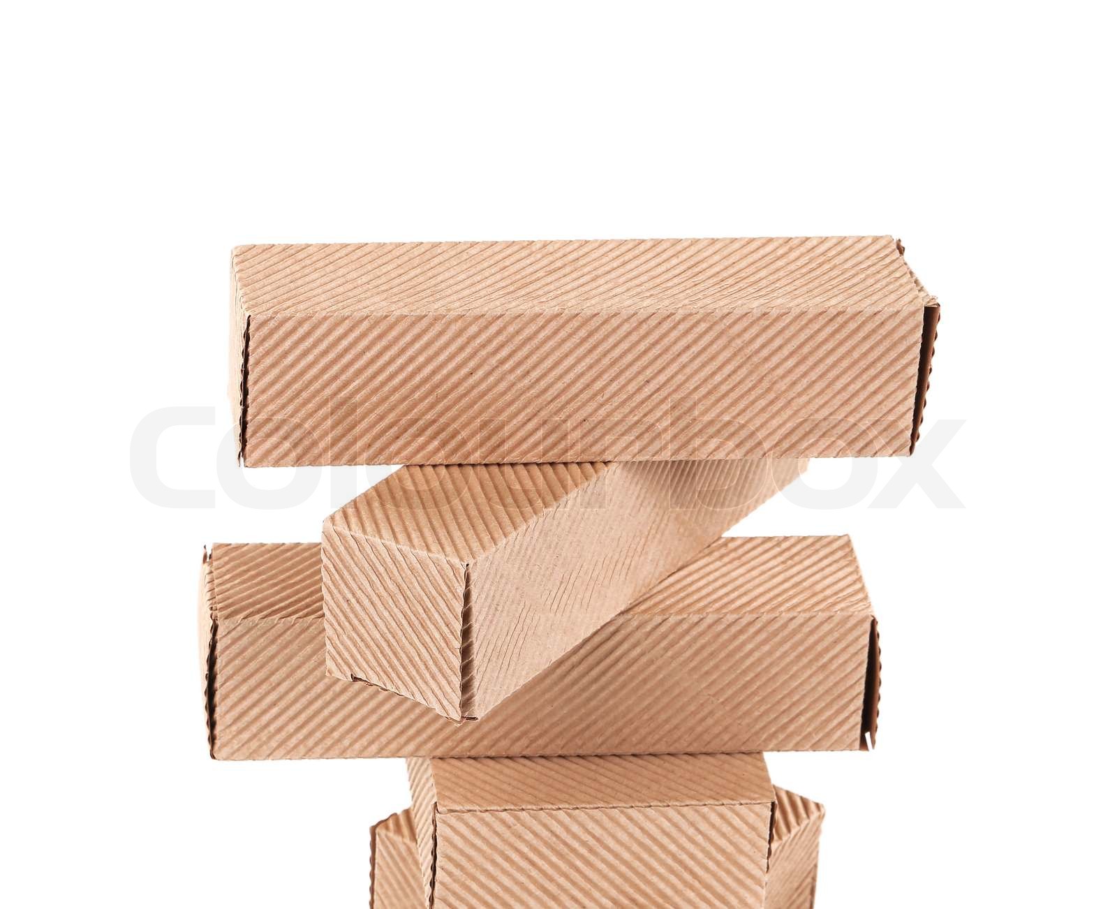 Stapel Kartons | Stock Bild | Colourbox