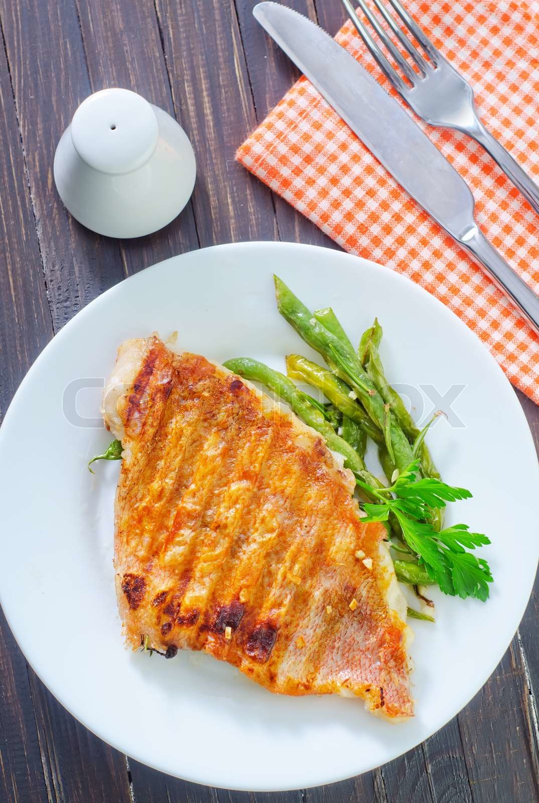 fried fish | Stock image | Colourbox